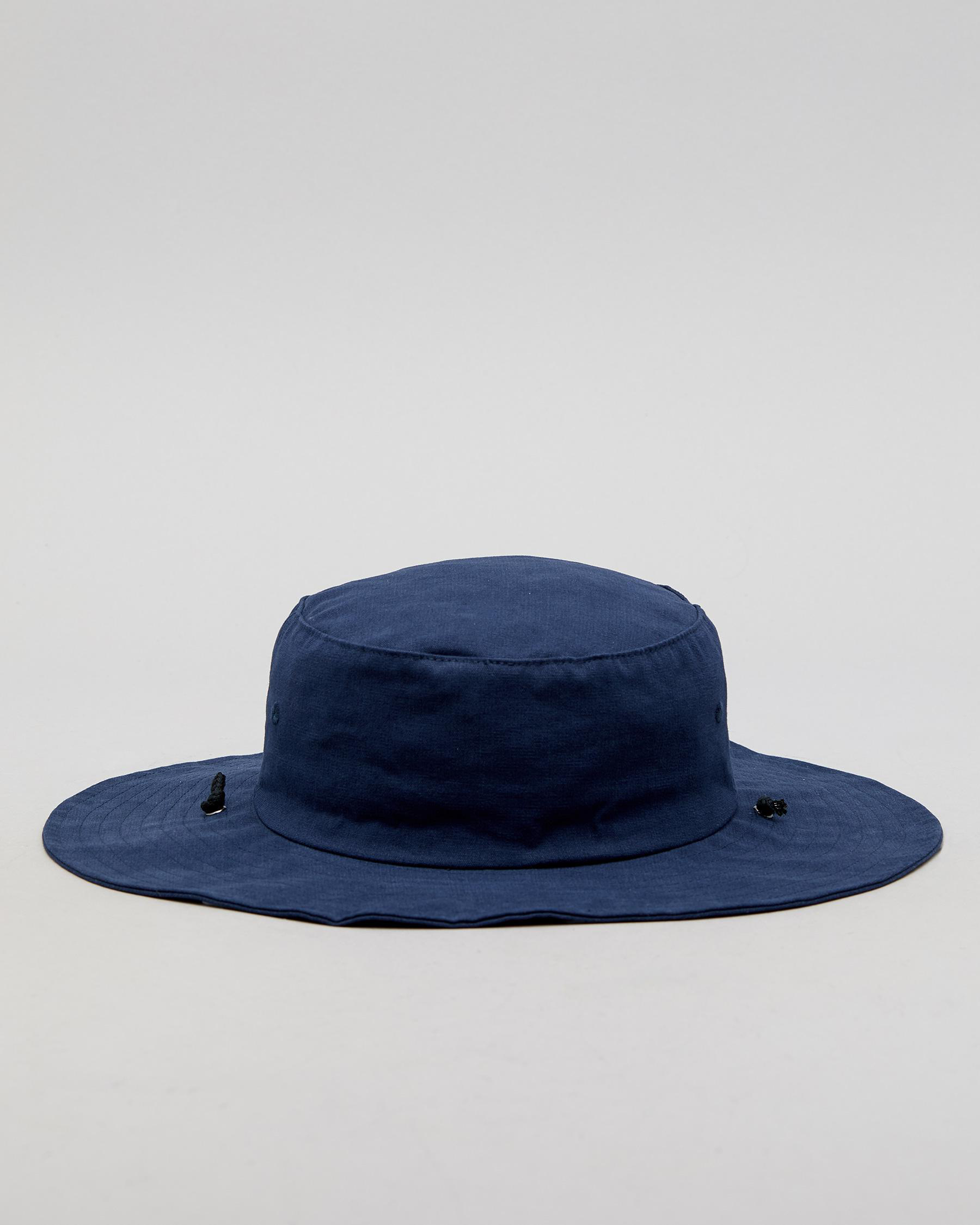 Shop Quiksilver Youth Bushwack Hat In Parsian Blue - Fast Shipping ...