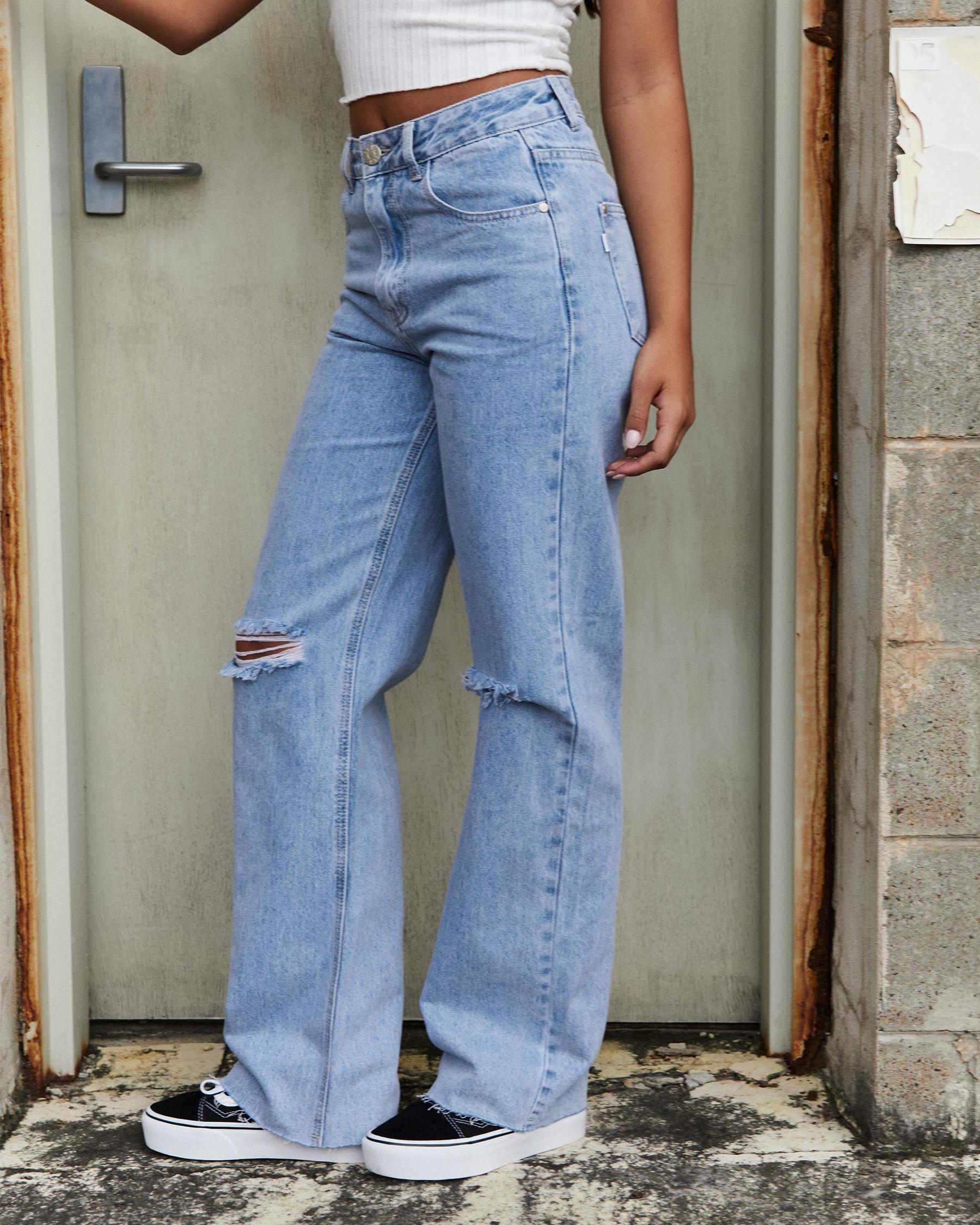 DESU Jagger Jeans In Light Blue - Fast Shipping & Easy Returns - City ...