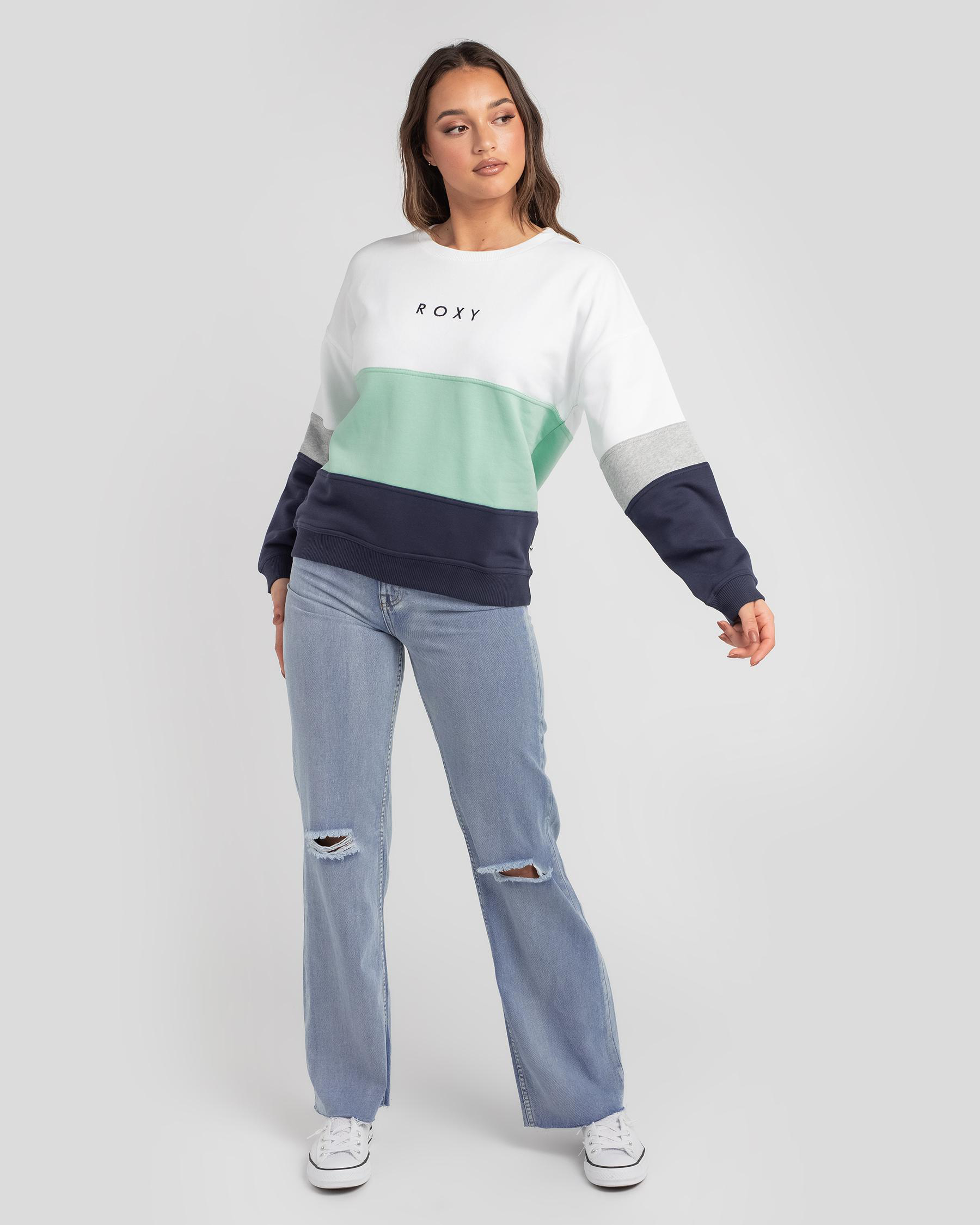 Roxy In The Moonlight Crewneck Sweatshirt In Mood Indigo - FREE ...