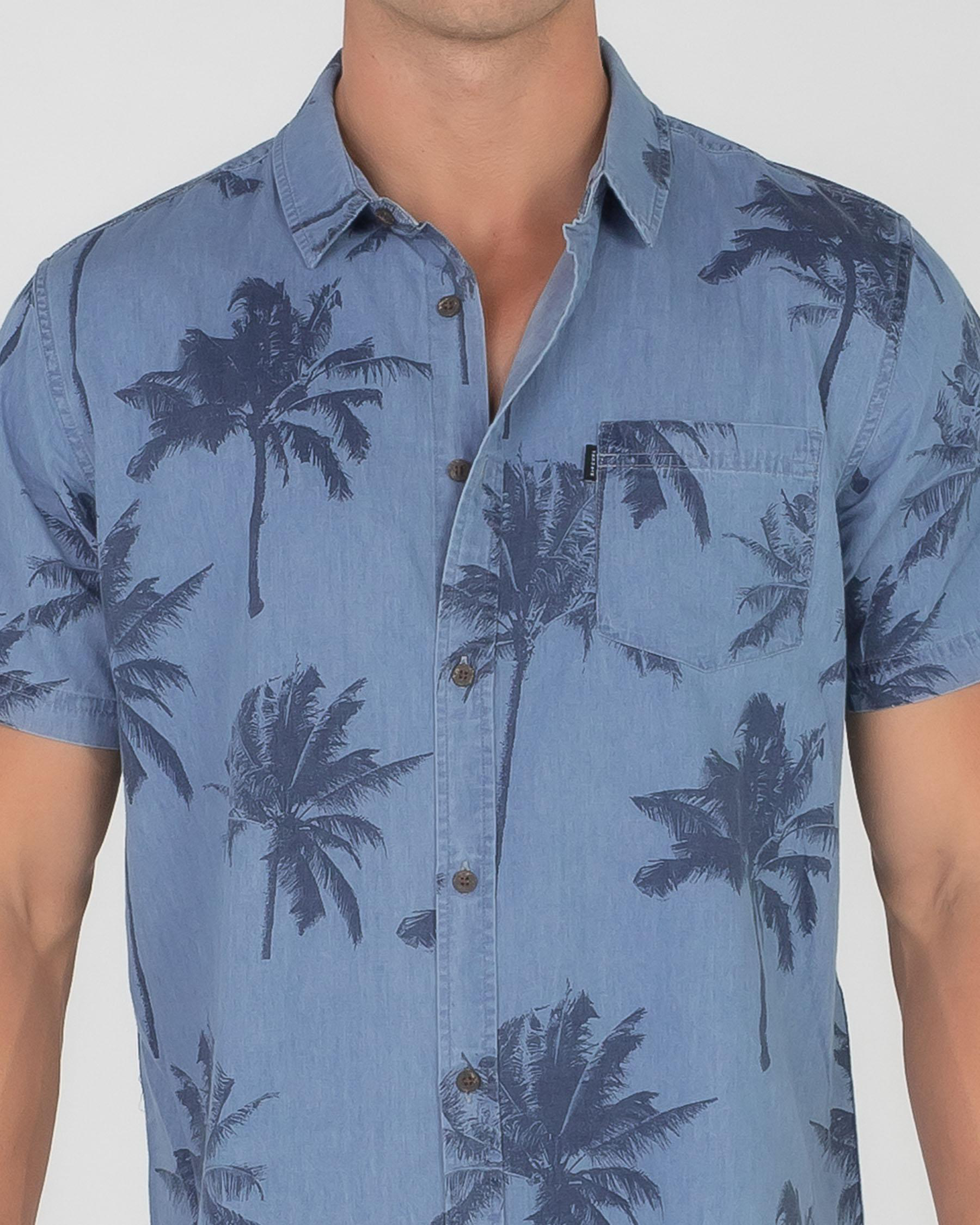 Shop Rip Curl Mason Ho Short Sleeve Shirt In Light Blue - Fast Shipping ...