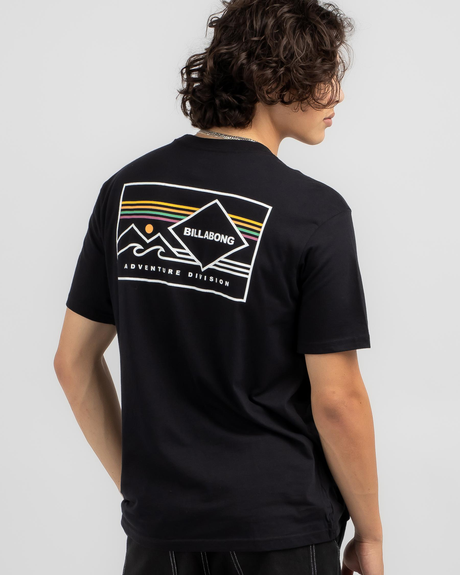 Shop Billabong Range T-Shirt In Black - Fast Shipping & Easy Returns ...