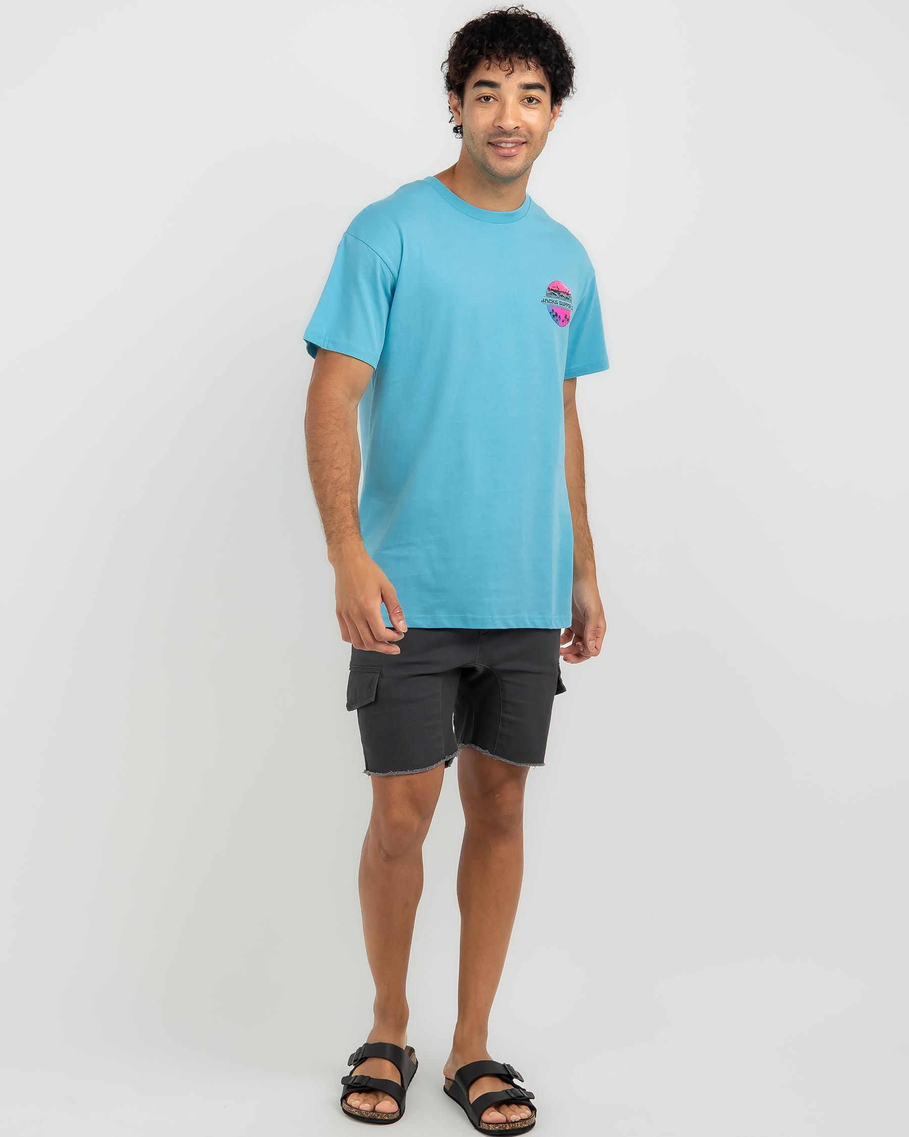 Shop Jacks Summer T-Shirt In Pastel Blue - Fast Shipping & Easy Returns ...