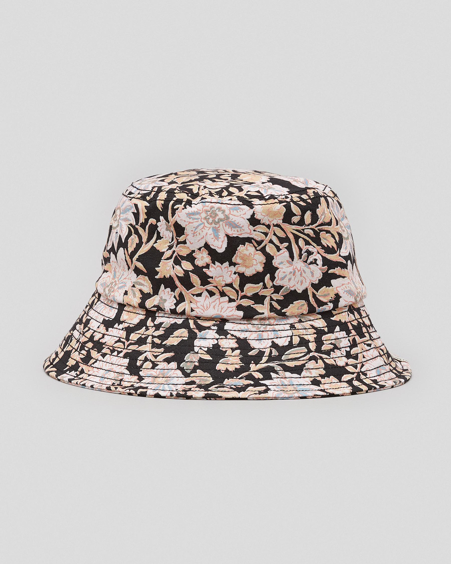 Shop Billabong Wave Gypsy Bucket Hat In Black - Fast Shipping & Easy ...