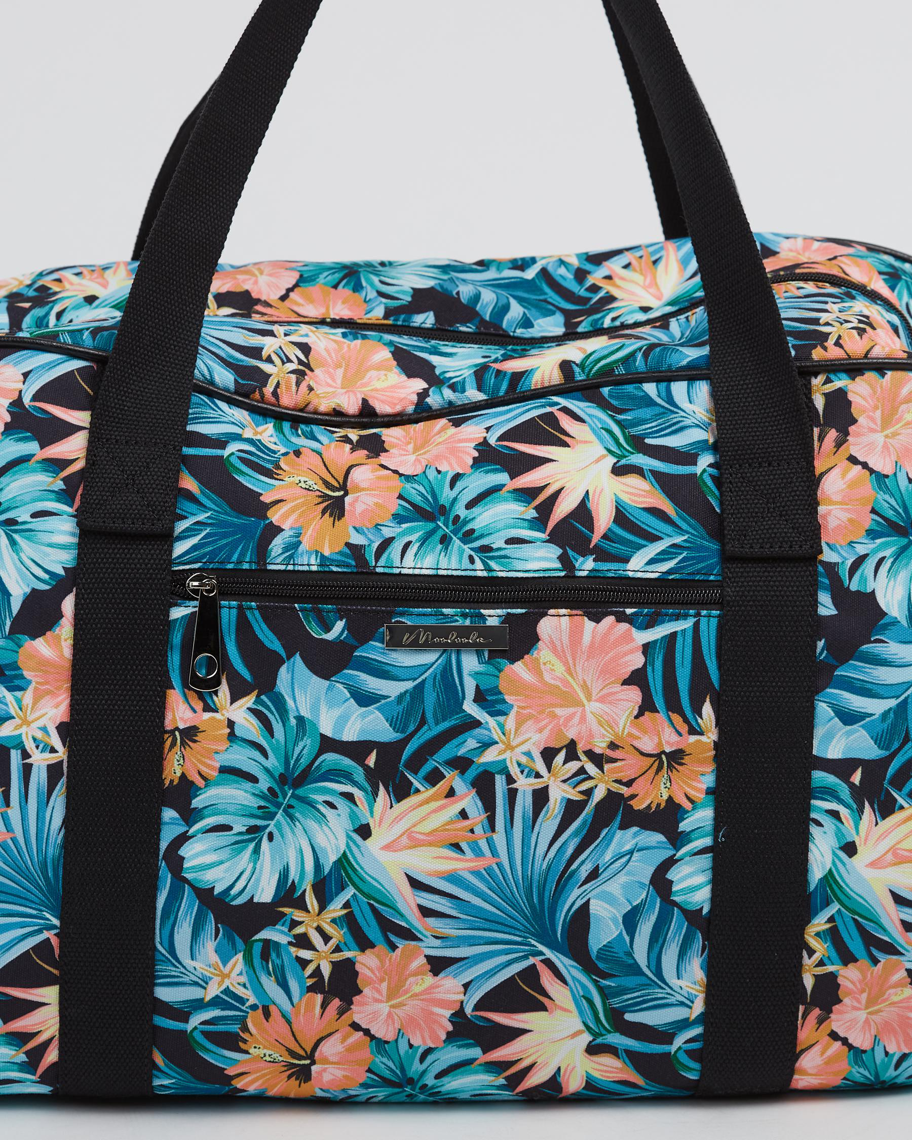 Shop Mooloola Mullaloo Travel Bag In Black Floral - Fast Shipping ...