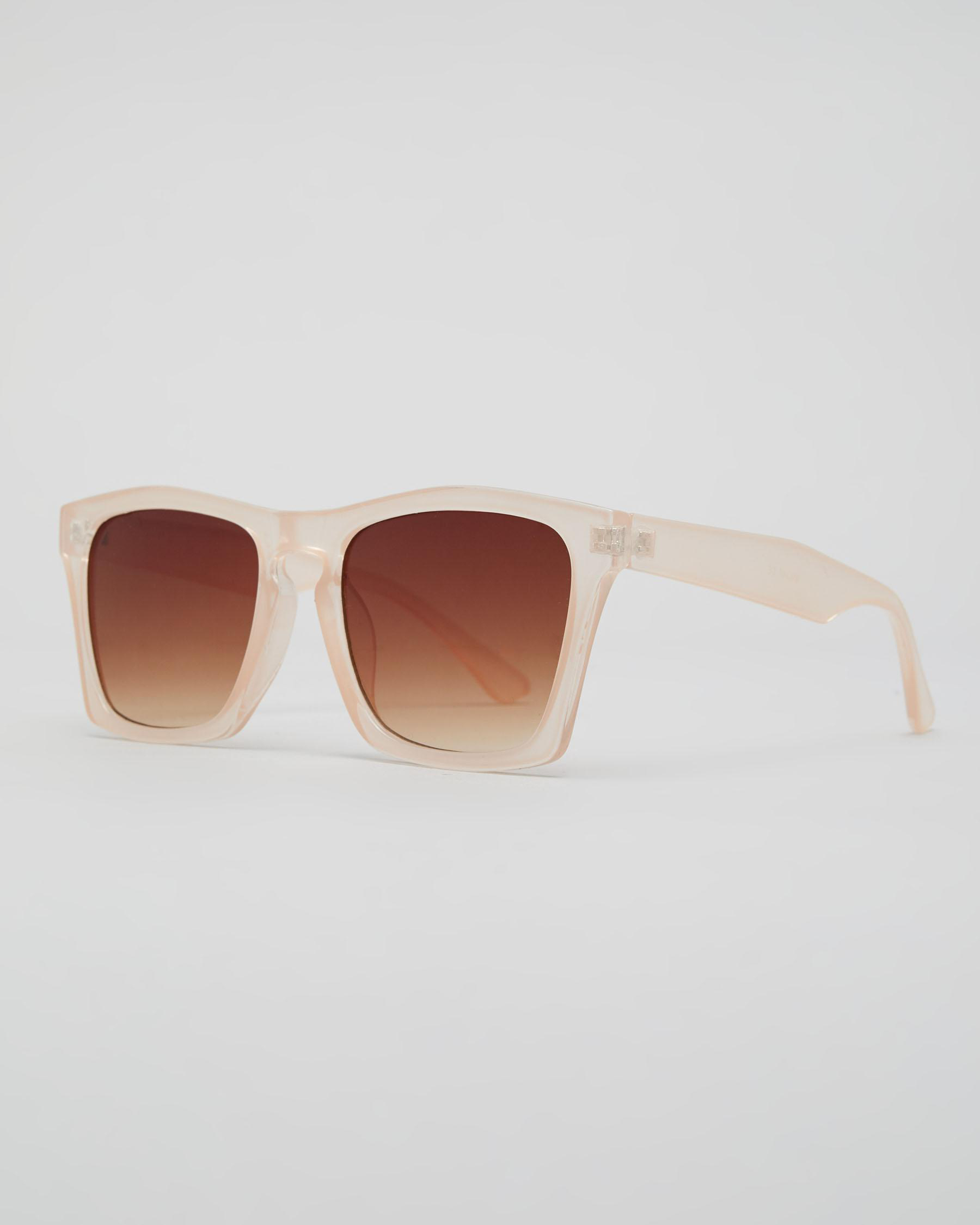 Shop Indie Eyewear Bombshell Sunglasses In Oyster/grad Brown - Fast ...