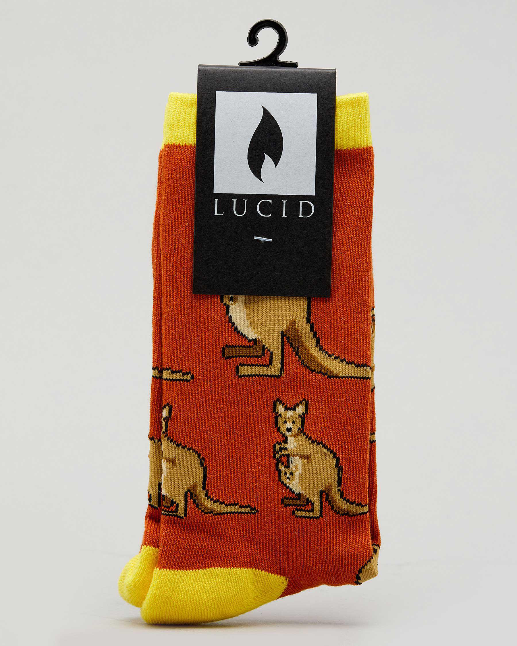 Shop Lucid Lucid Roo Socks In Red - Fast Shipping & Easy Returns - City ...