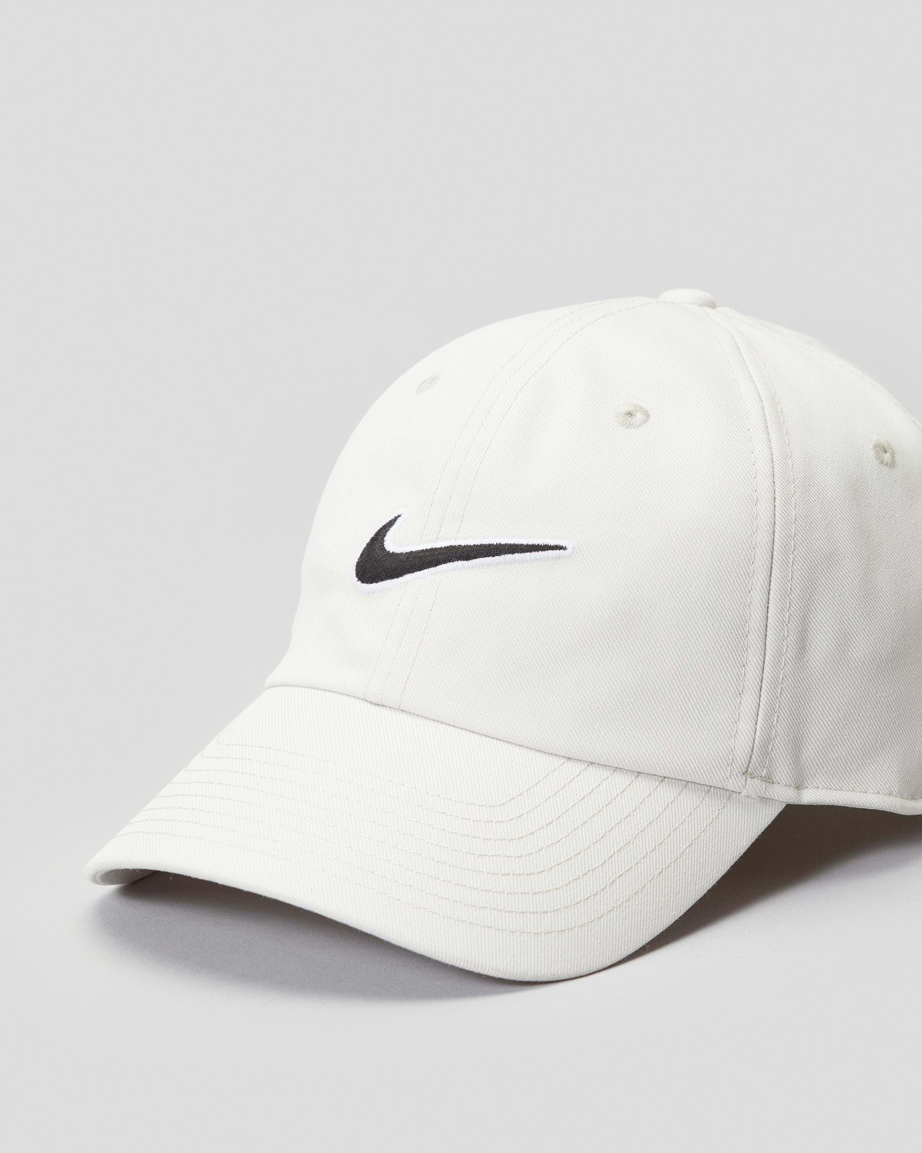 Shop Nike Swoosh Club Cap In Light Bone/black - Fast Shipping & Easy ...