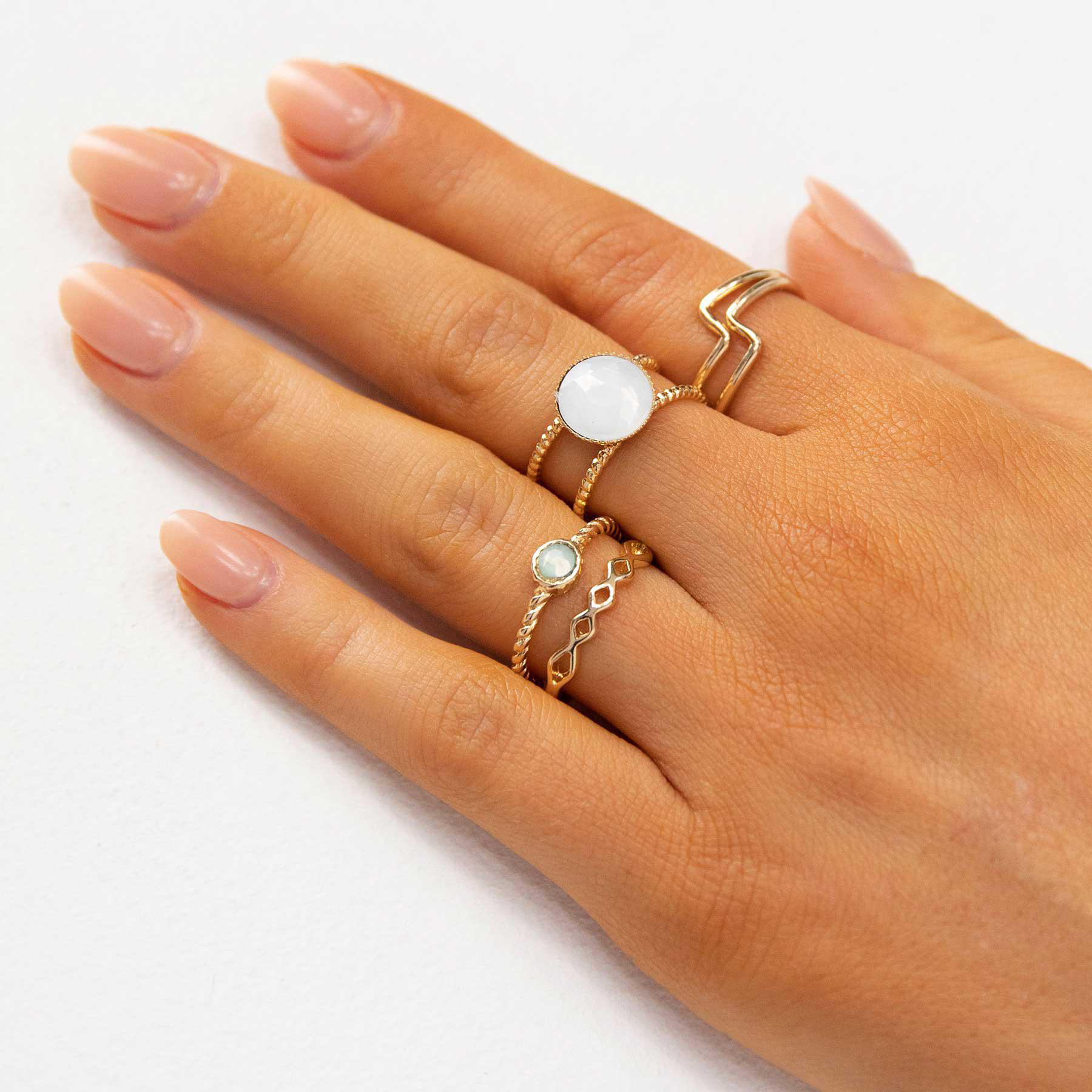Shop Karyn In LA Ziggy Ring Pack In Gold - Fast Shipping & Easy Returns - City Beach Australia