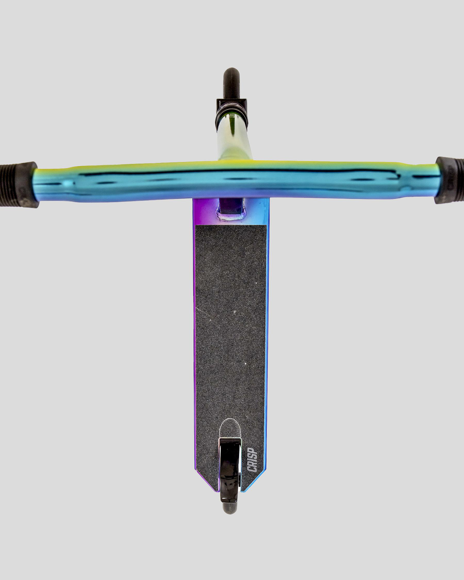 Shop Crisp Scooters Crisp Surge Chrome Scooter In Blue/green/purple ...