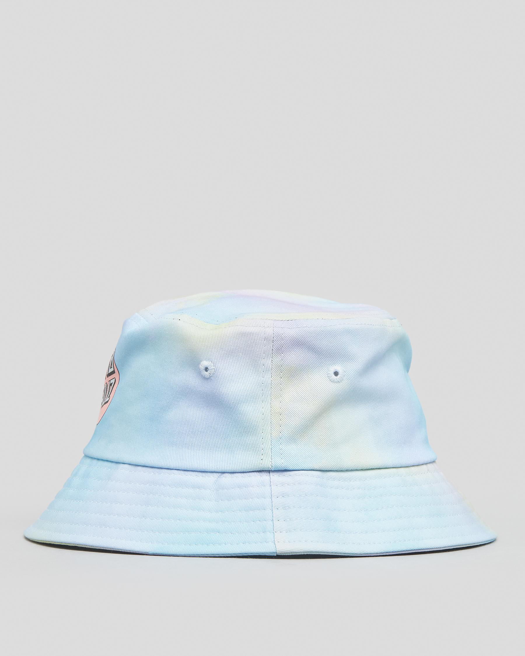 Shop Santa Cruz Other Dot Tie Dye Bucket Hat In Multi - Fast Shipping ...