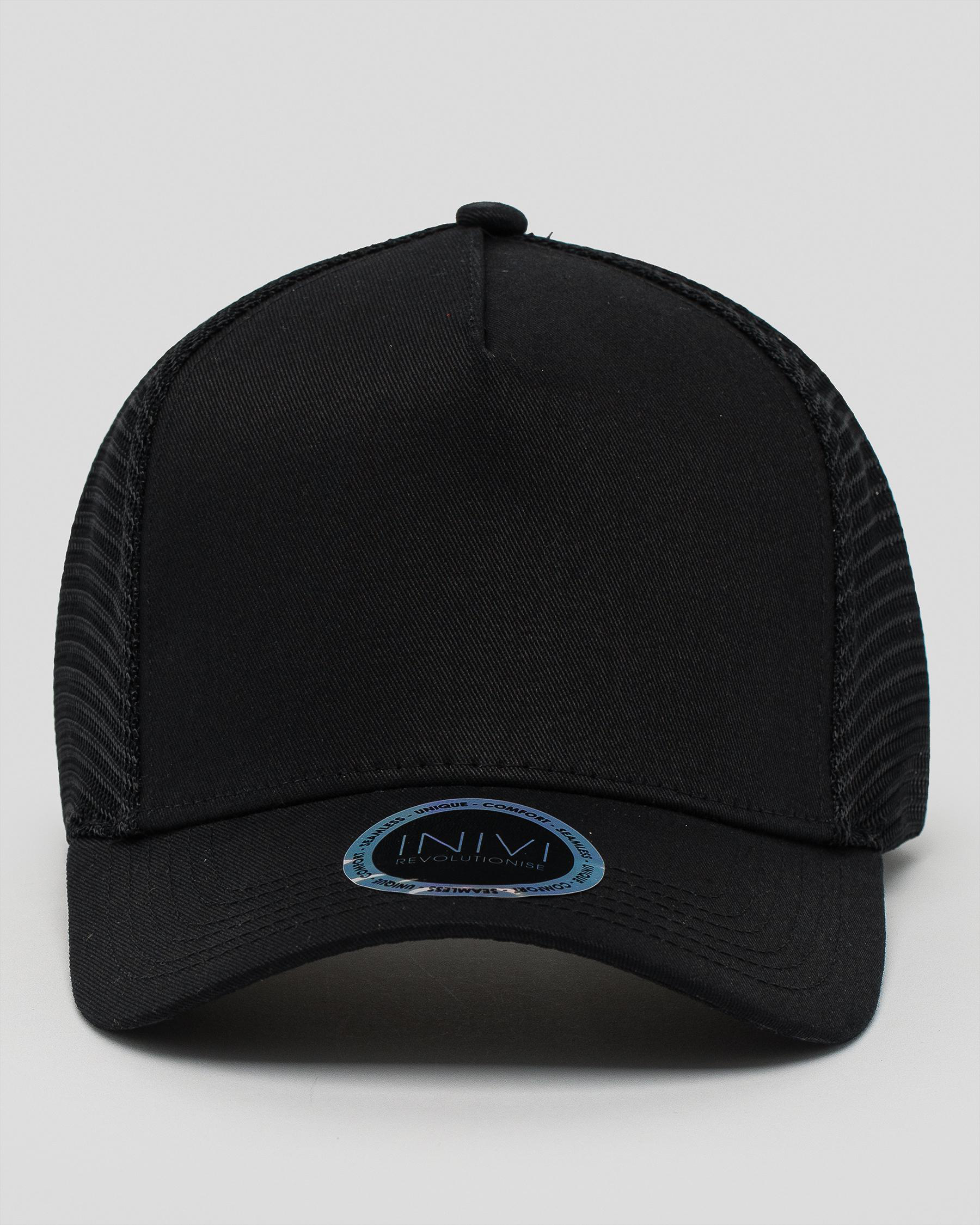 Shop INIVI A Frame Snapback Cap In Black - Fast Shipping & Easy Returns ...