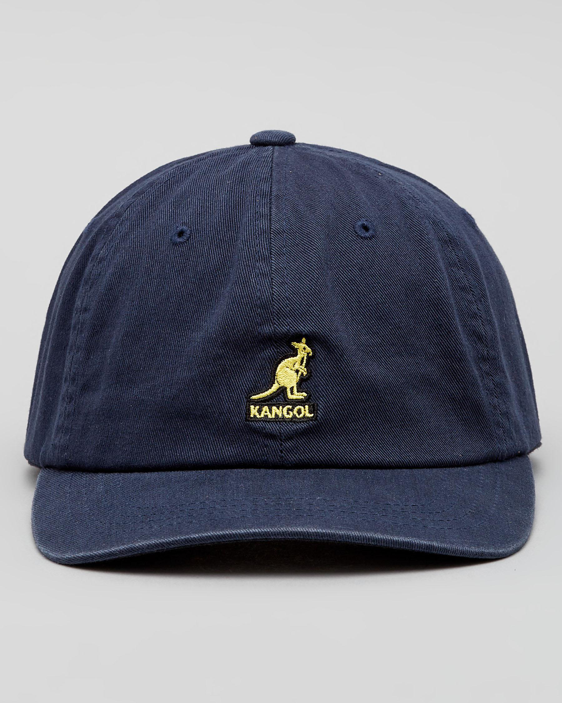 Shop Kangol Washed Baseball Cap In Navy - Fast Shipping & Easy Returns ...