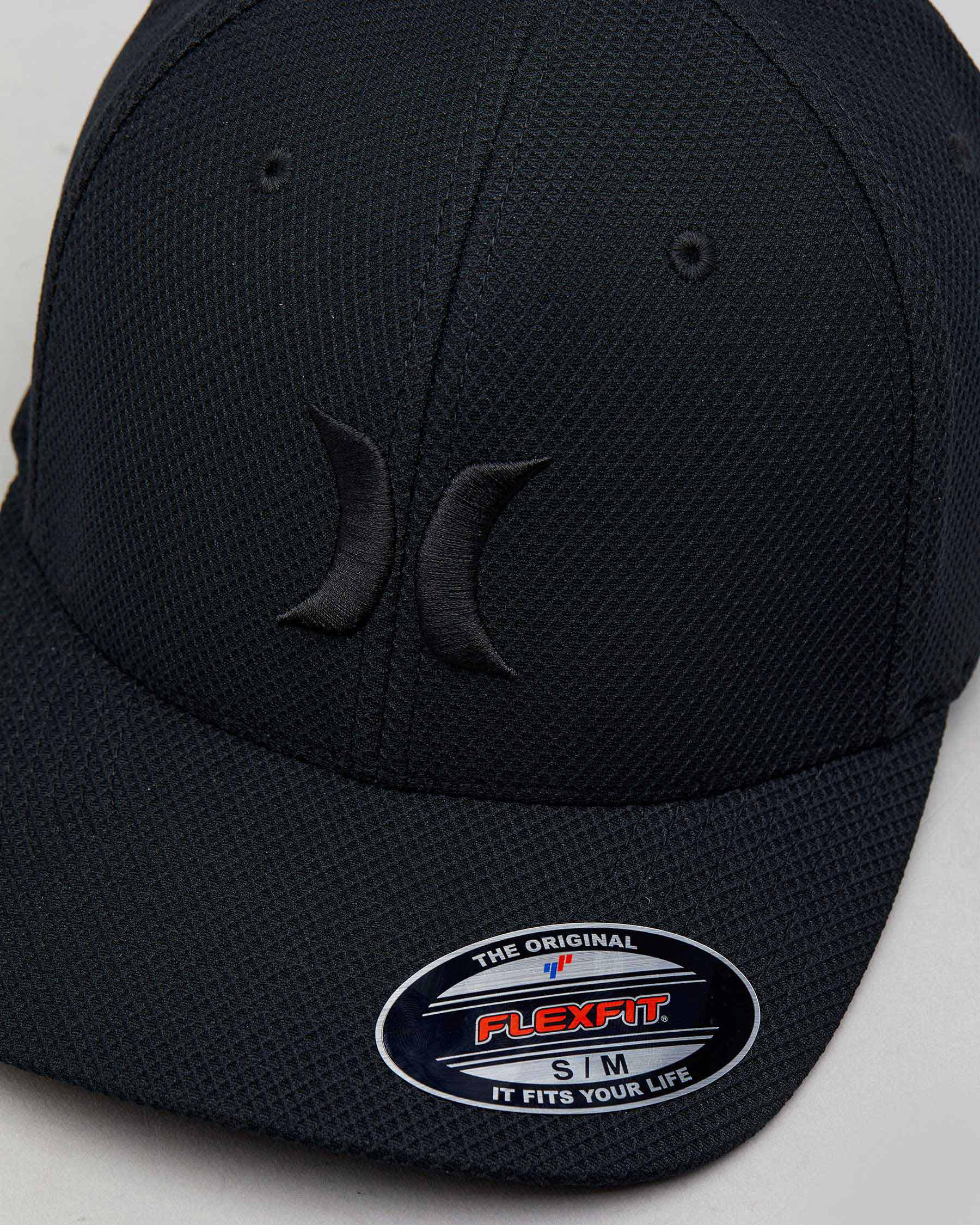 Shop Hurley Black Textures Cap In Black Pique - Fast Shipping & Easy ...