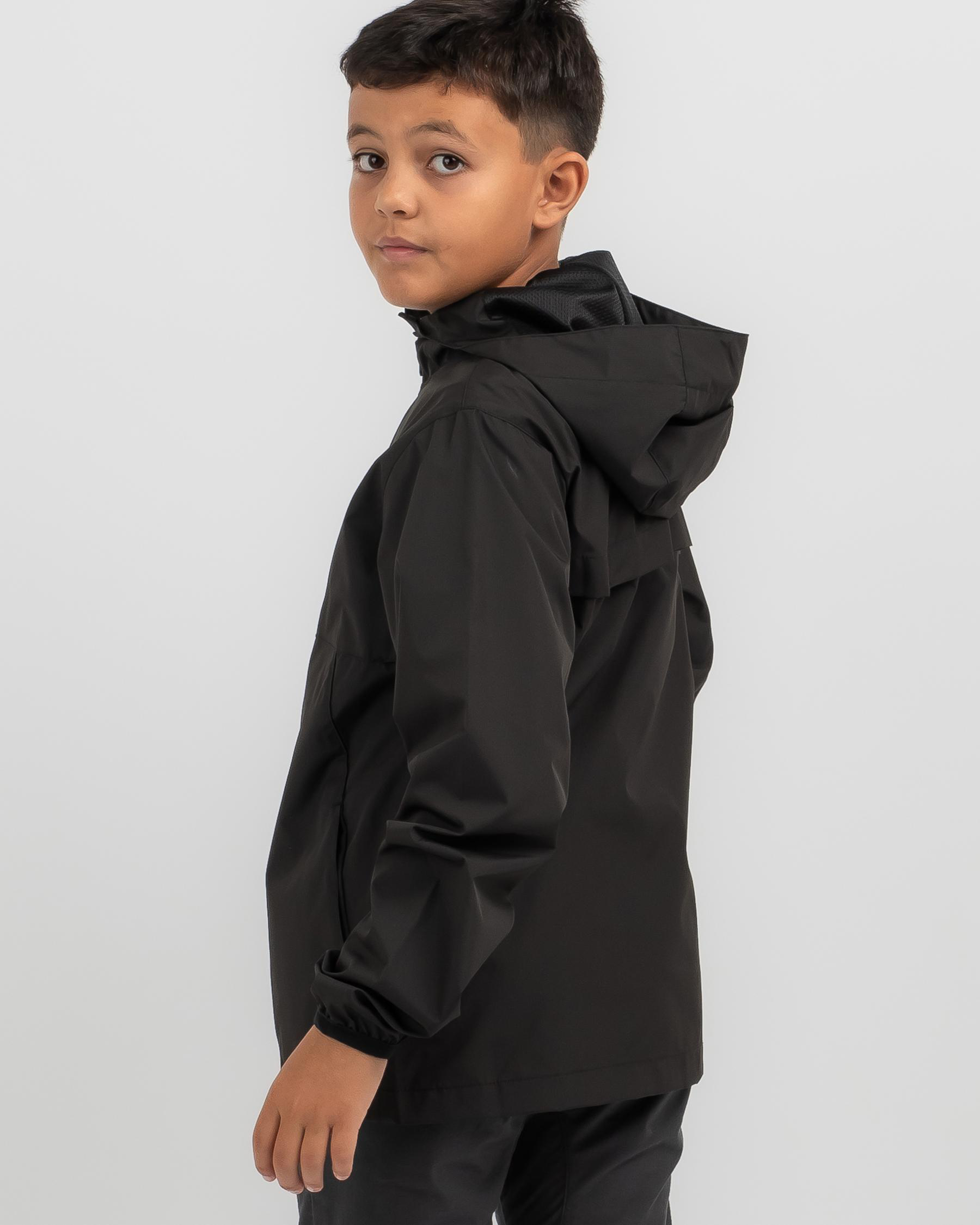 Shop Billabong Boys' Transport Windbreaker Jacket In Black - Fast ...