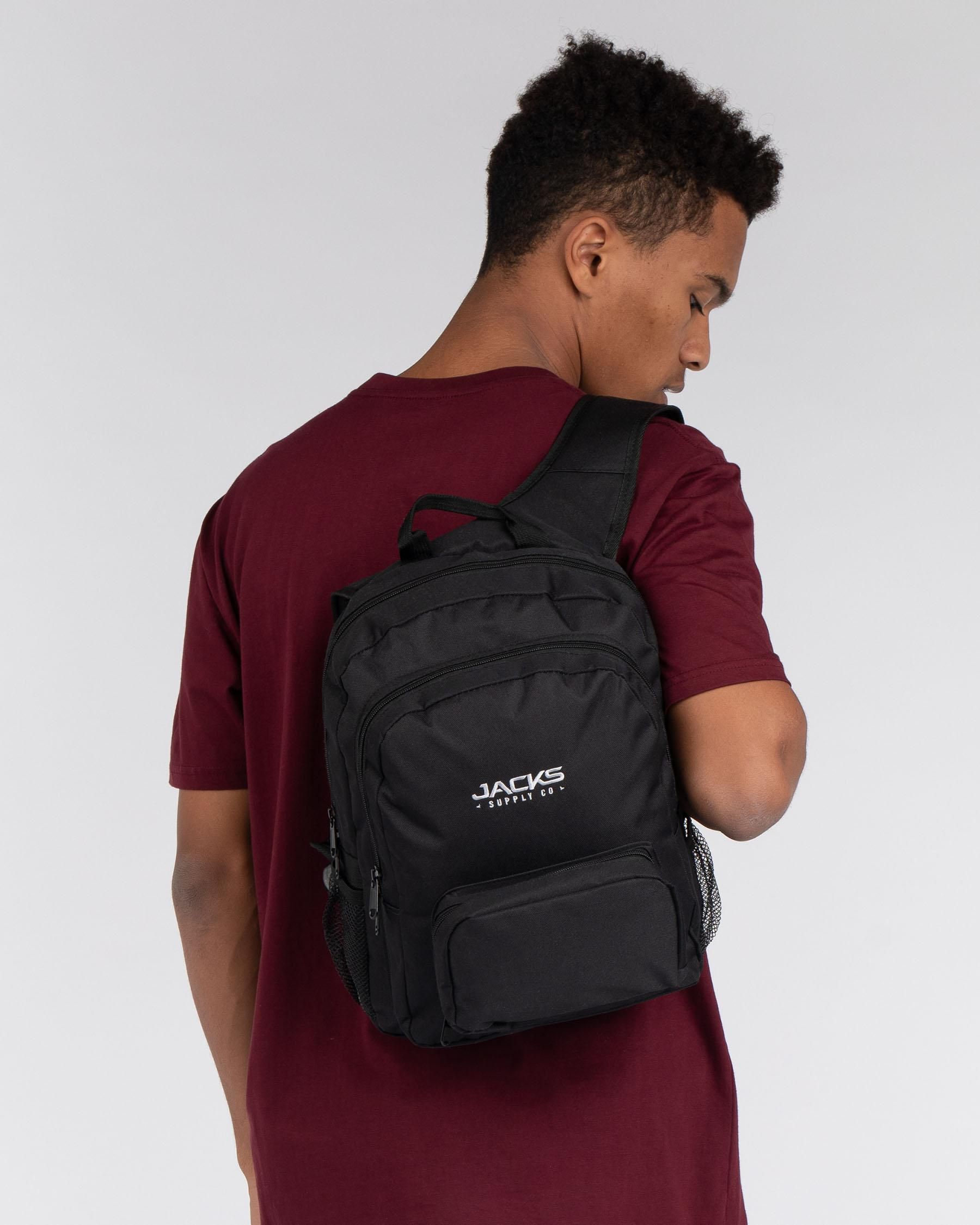 Shop Jacks Oblique Backpack In Black - Fast Shipping & Easy Returns ...