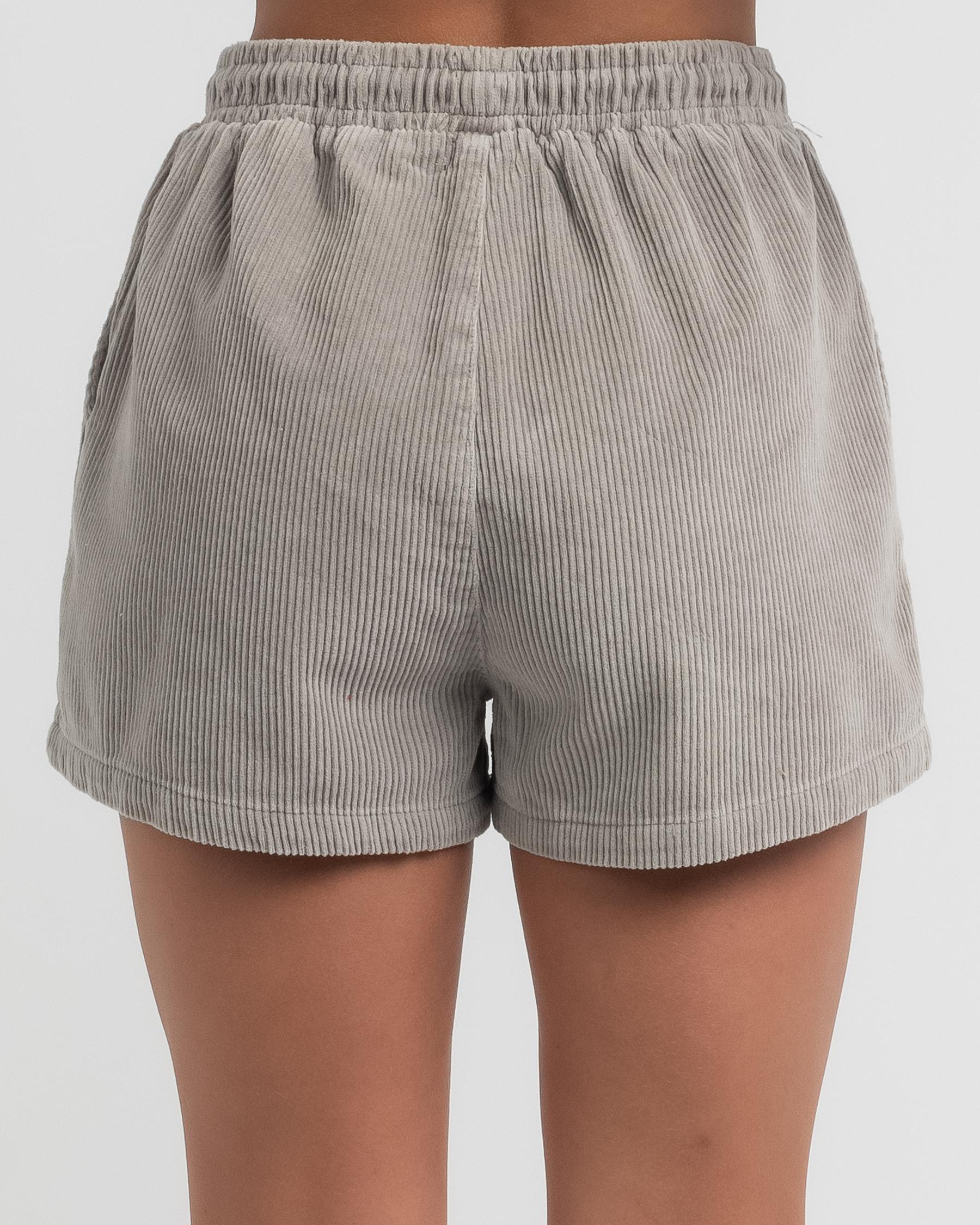 Shop Stussy Hudson Cord Shorts In Smoke - Fast Shipping & Easy Returns ...
