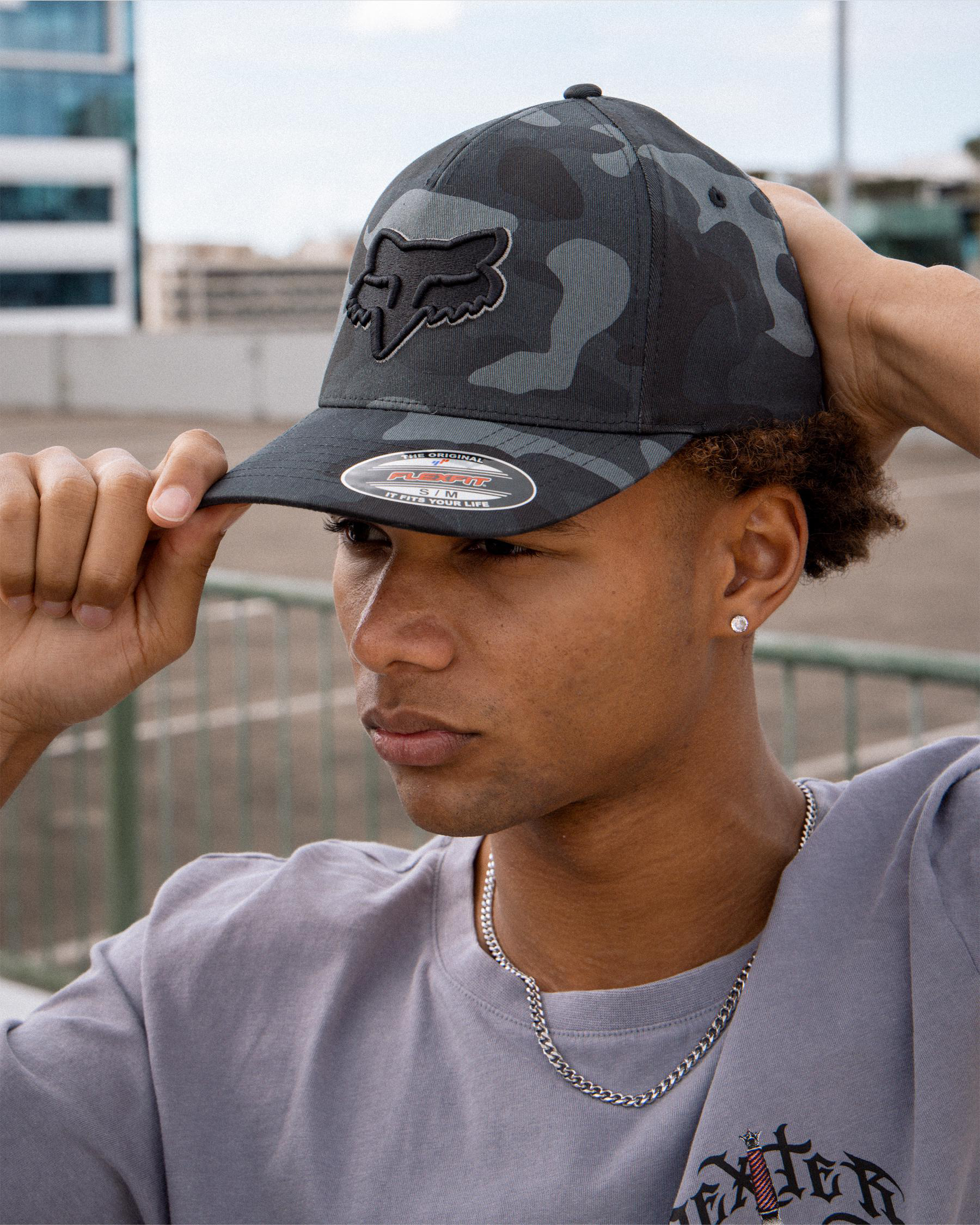 Shop Fox Epicycle Flexfit 2.0 Cap In Black/ Camo - Fast Shipping & Easy ...