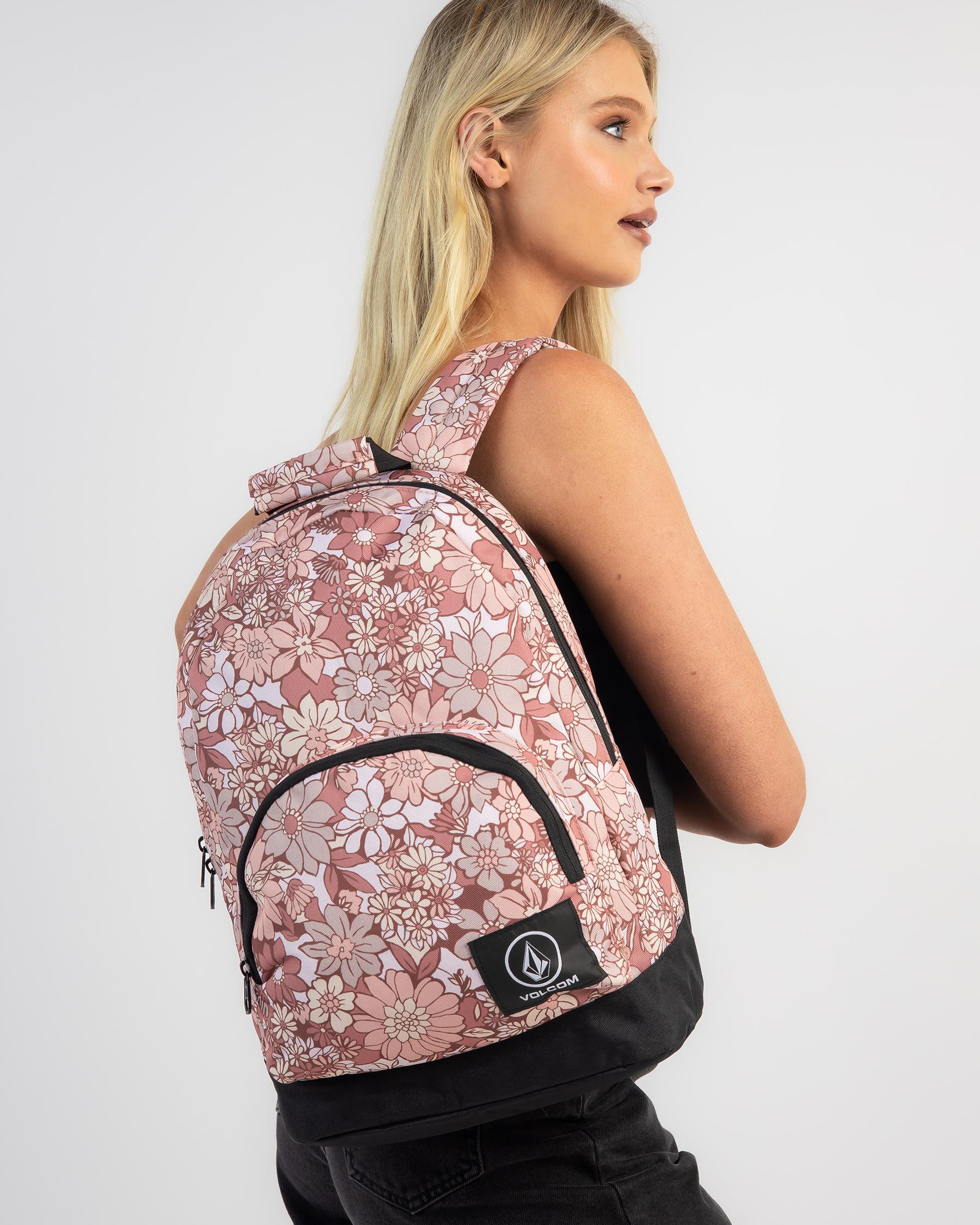 Shop Volcom Patch Attack Retreat Backpack In Hazey Pink - Fast Shipping & Easy Returns - City ...