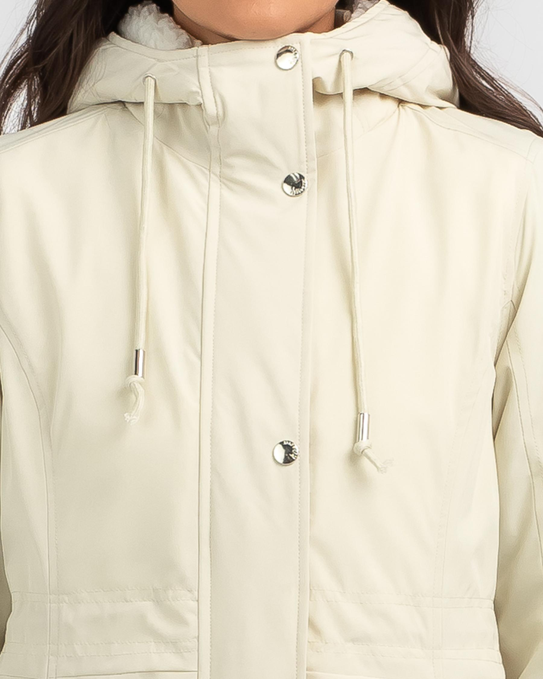 Shop Ava And Ever Fuji Anorak Jacket In Bone - Fast Shipping & Easy ...