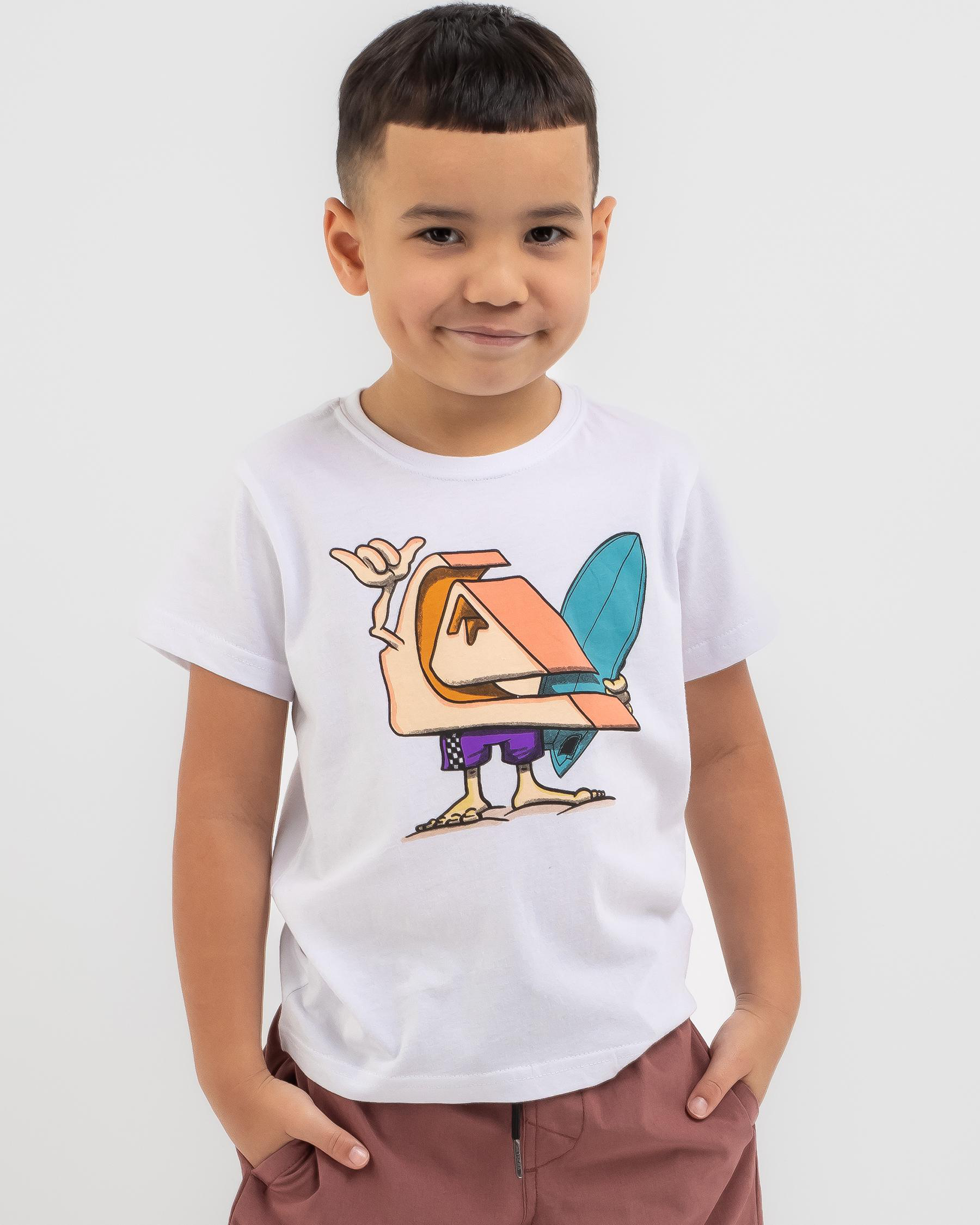 Shop Quiksilver Todds' Surf Buddy T-Shirt In White - Fast Shipping ...