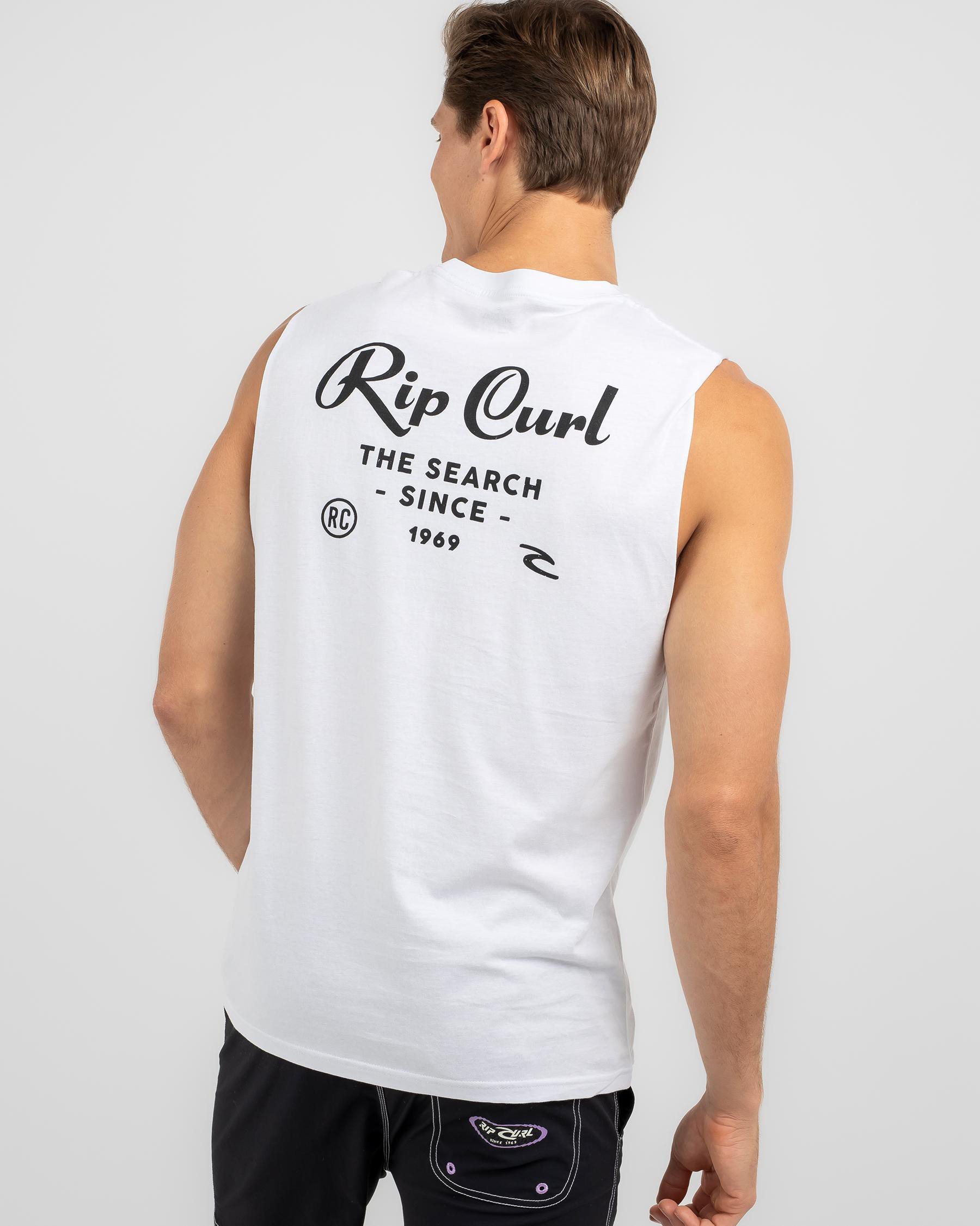 Shop Rip Curl Twist Muscle Tank In White - Fast Shipping & Easy Returns ...