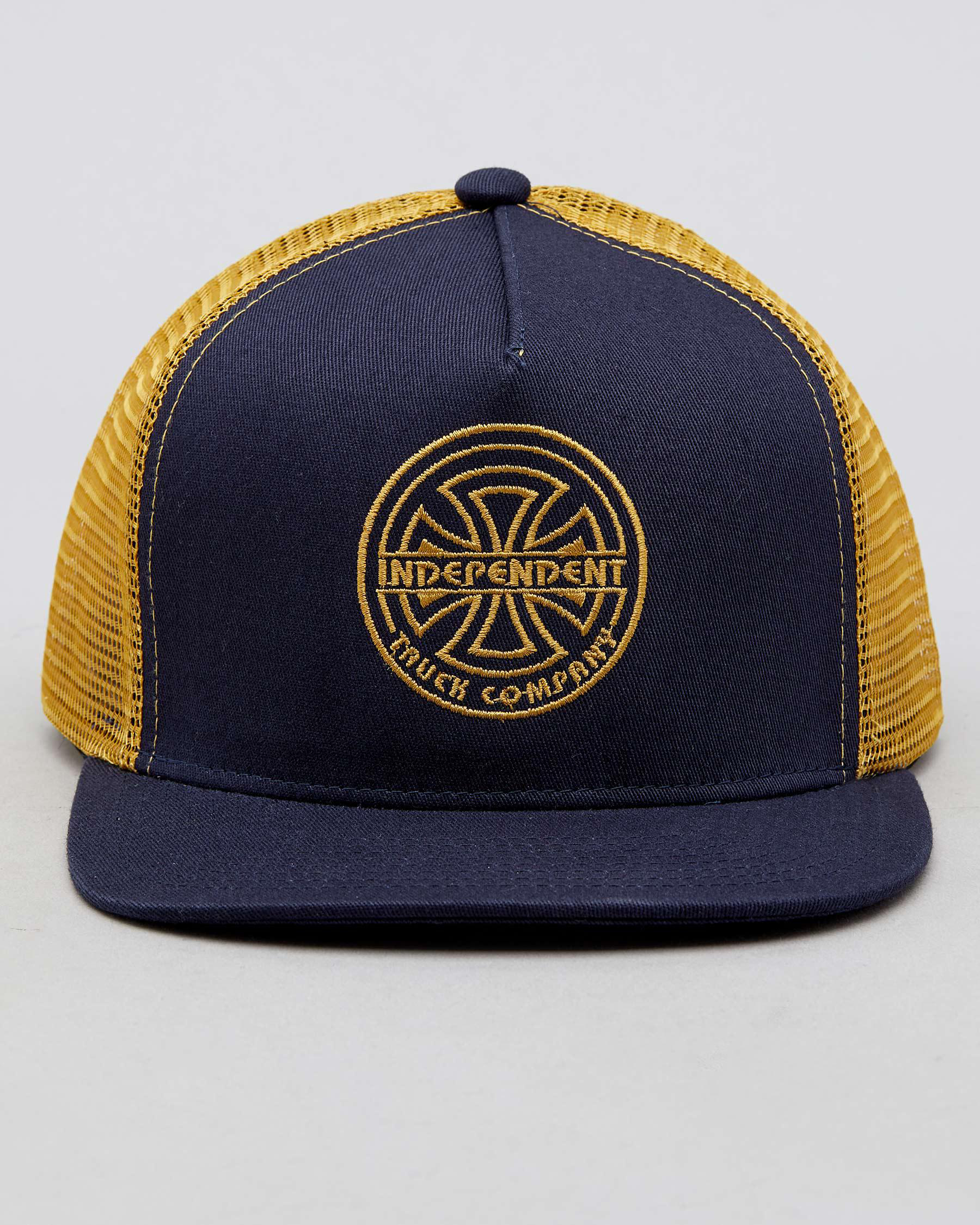 Shop Independent Bauhaus Bold Trucker Cap In Black - Fast Shipping ...