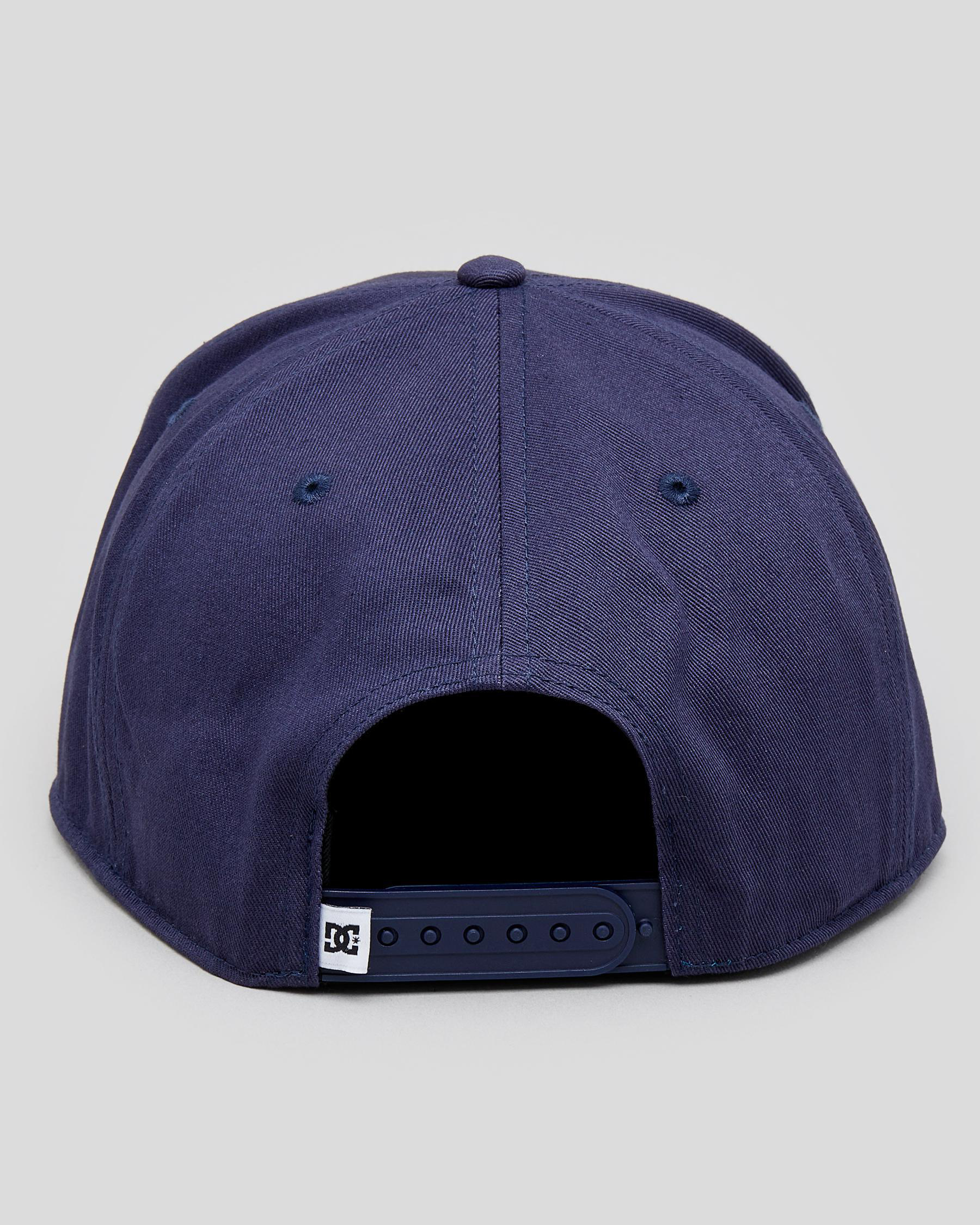 Shop DC Shoes Brackers 3 Snapback Cap In Navy Blazer - Fast Shipping ...