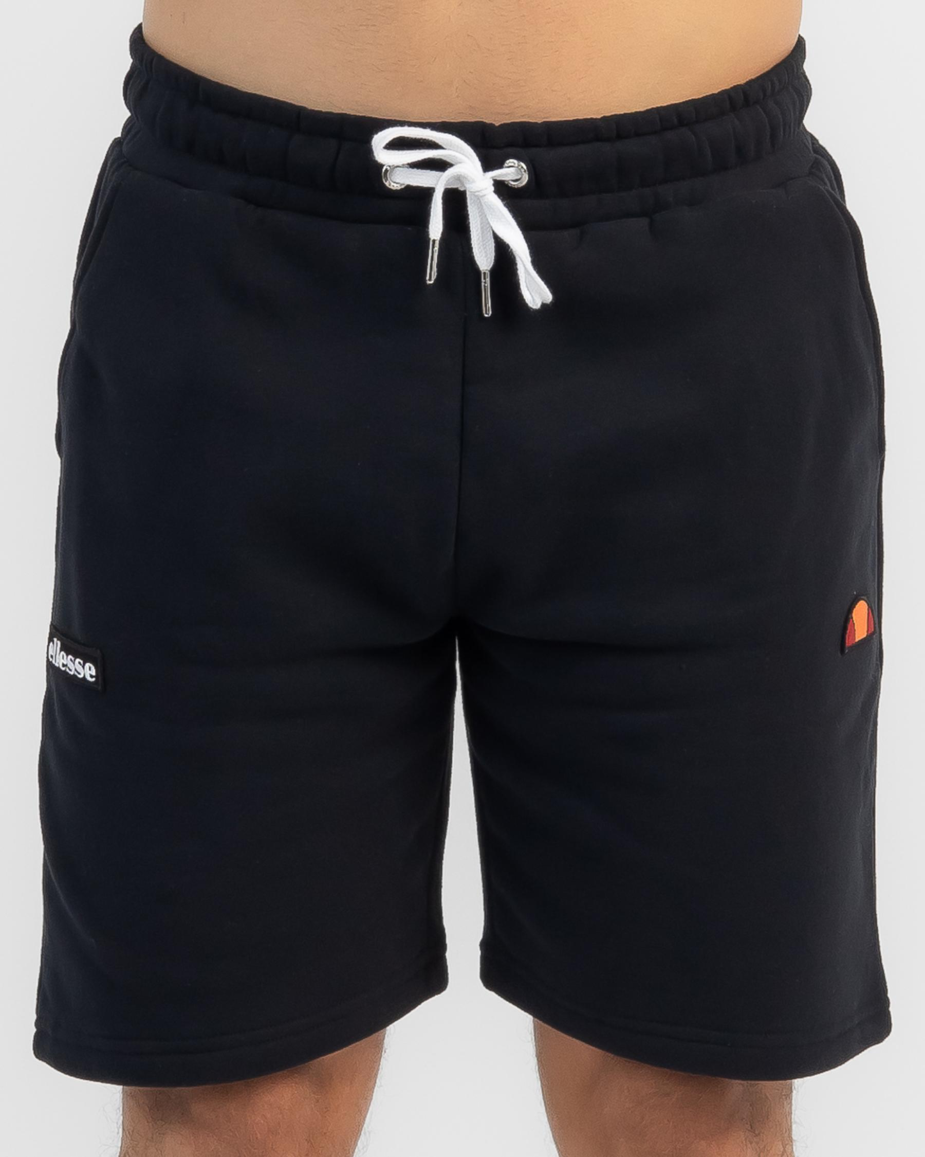 Shop Ellesse Noli Fleece Shorts In Black - Fast Shipping & Easy Returns ...
