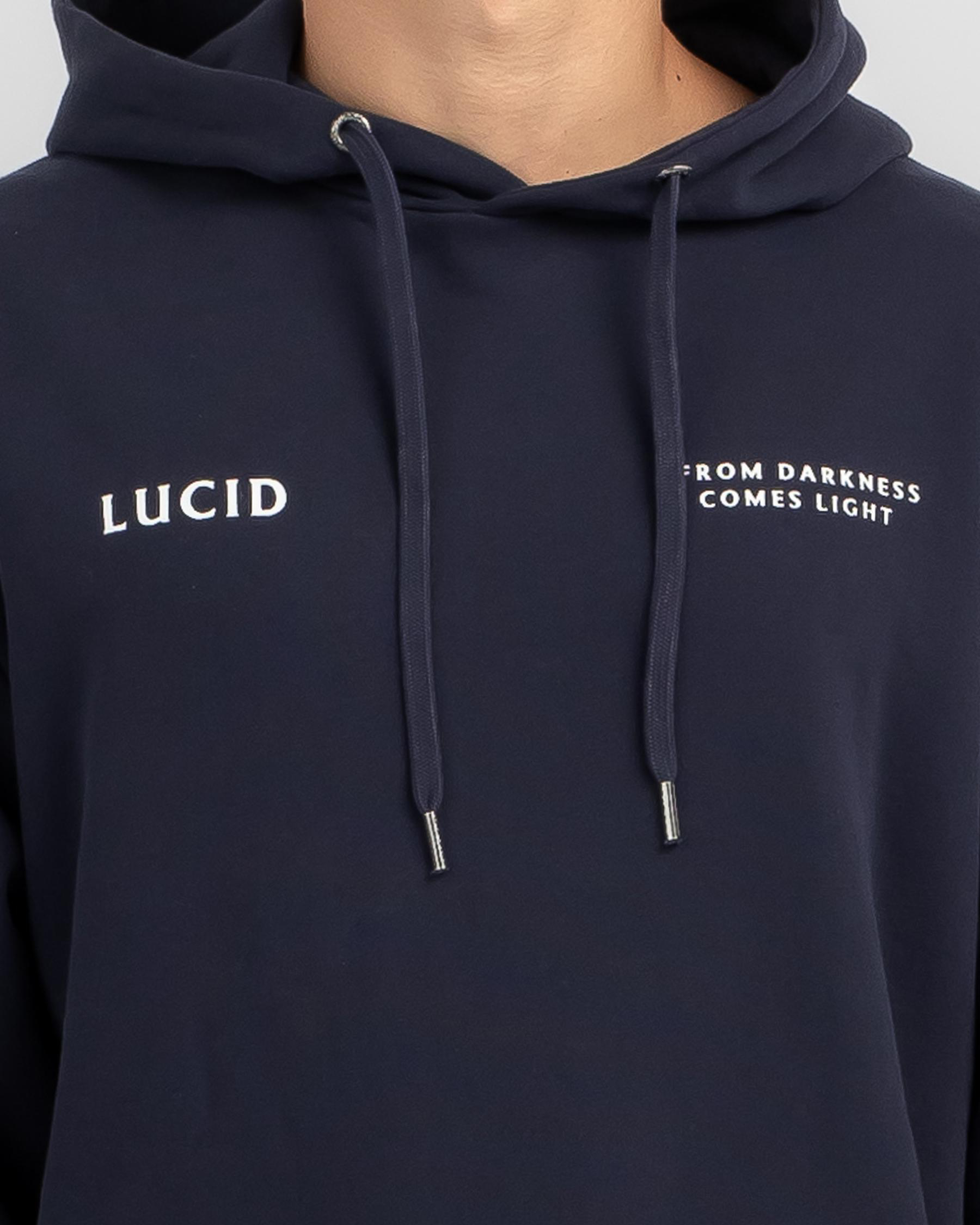 Shop Lucid Aspect Hoodie In Navy Acid - Fast Shipping & Easy Returns ...