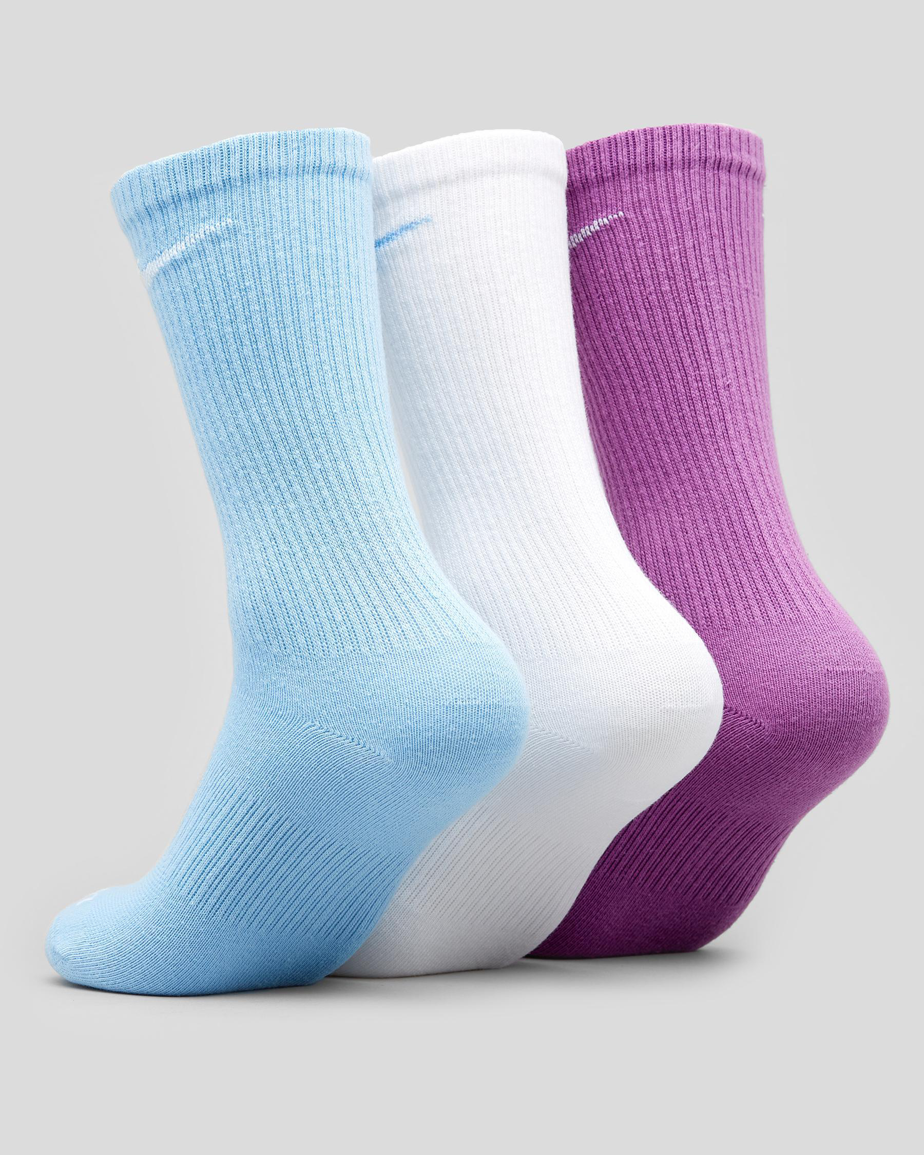 Shop Nike Everyday Plus Socks 3 Pack In 907 - Fast Shipping & Easy ...