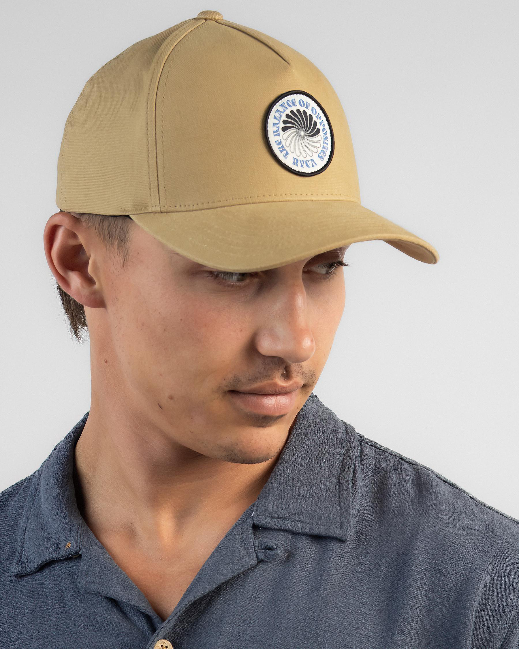 Shop RVCA Twister Pinched Snapback Cap In Apple Cinnamon - Fast ...