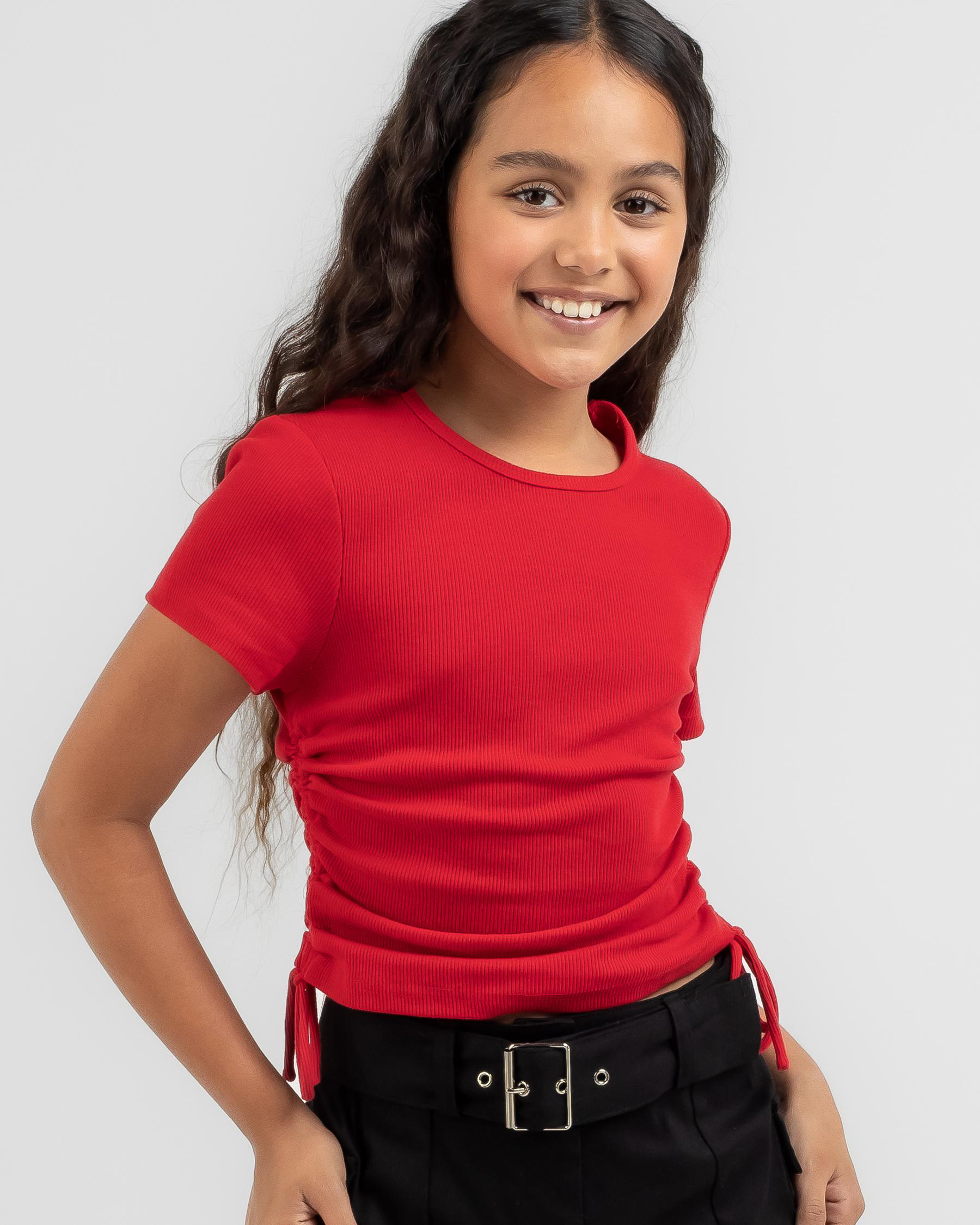 Shop Ava And Ever Girls' Kenny Top In Red - Fast Shipping & Easy ...
