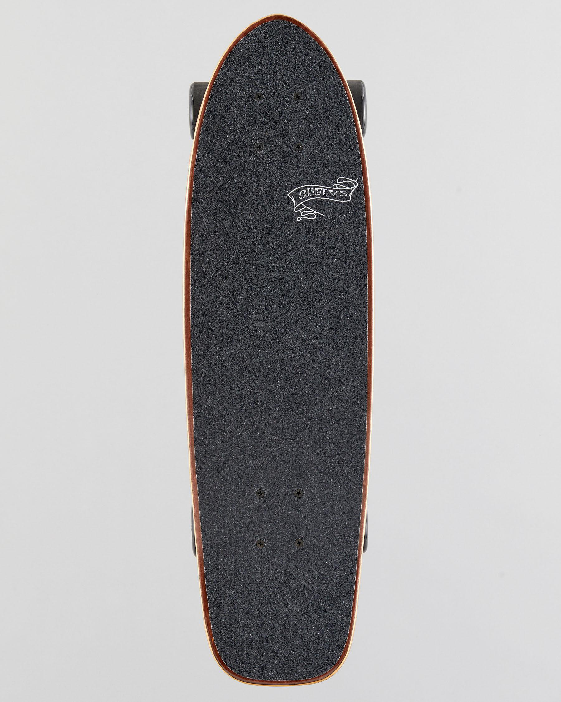 Shop OBfive Timber Jerry Skateboard Cruiser In Woodstain - Fast ...