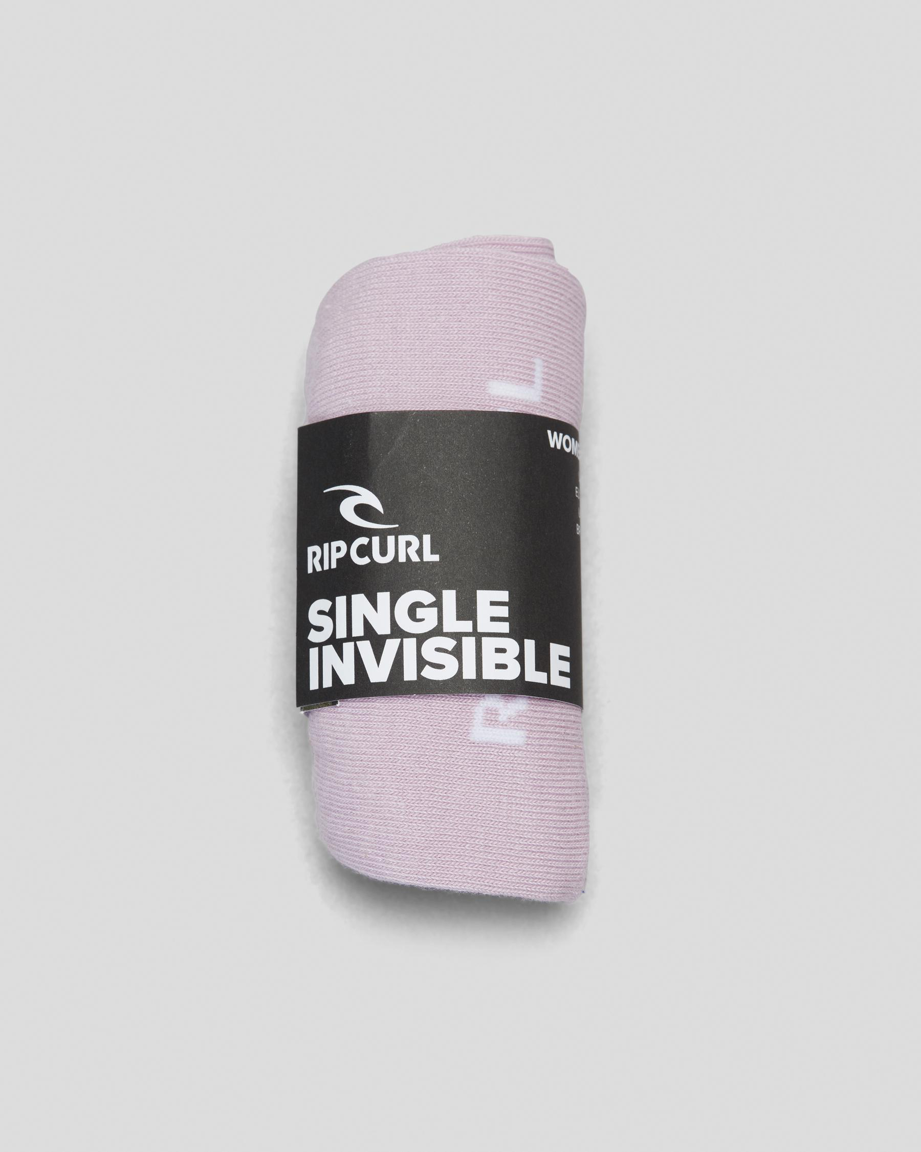 Shop Rip Curl Invisible Sock Pair In Lilac - Fast Shipping & Easy ...