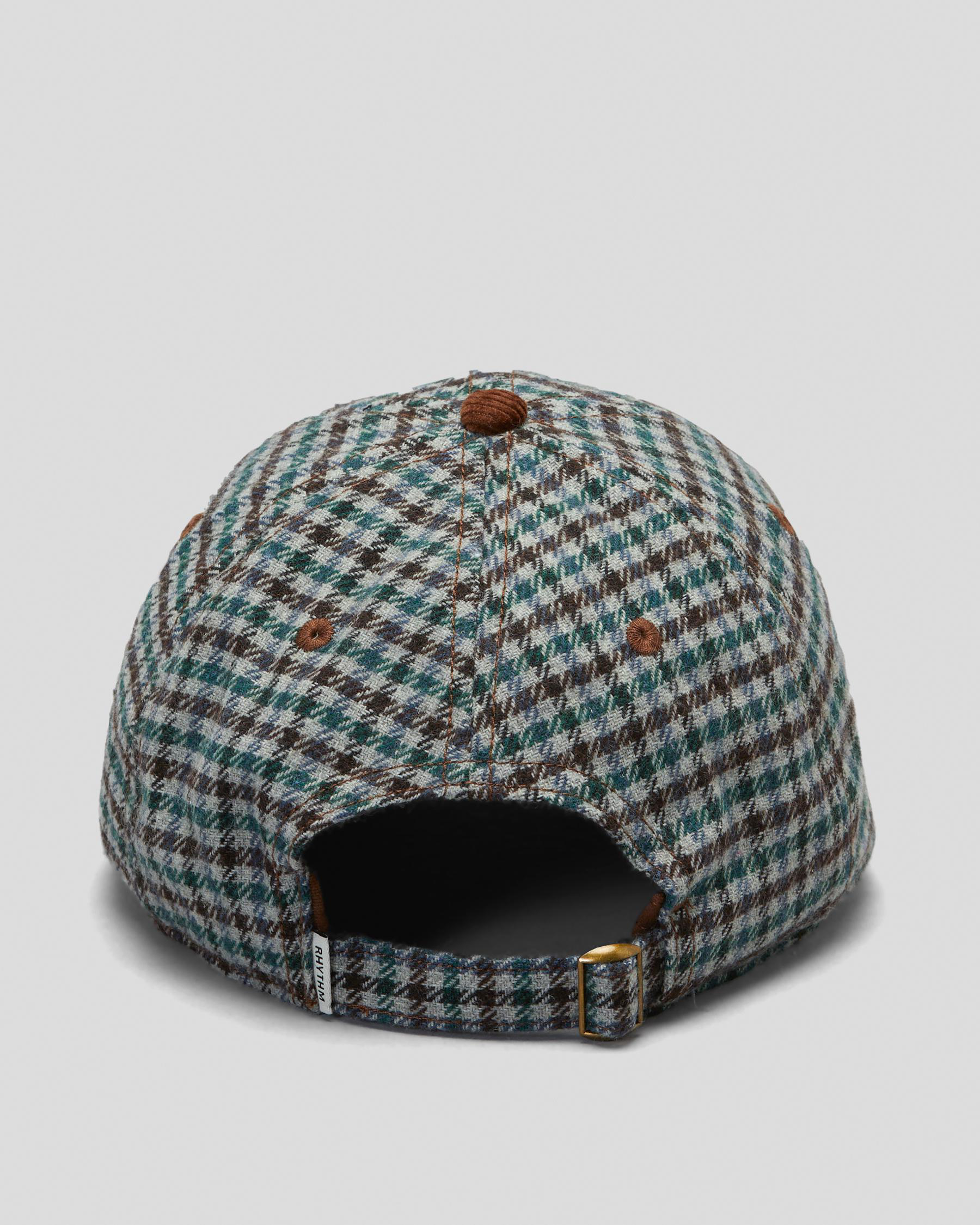 Shop Rhythm Essential Check Cap In Pacific - Fast Shipping & Easy ...