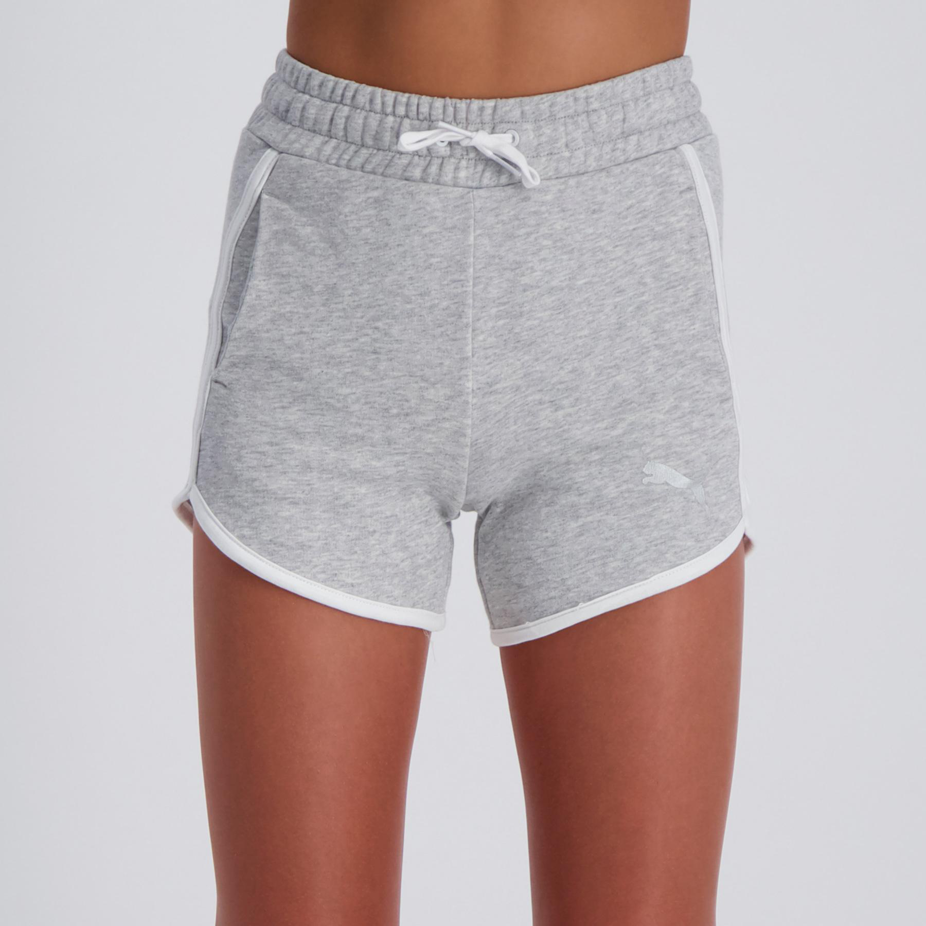 Shop Puma Girls Alpha Shorts In Light Grey - Fast Shipping & Easy ...
