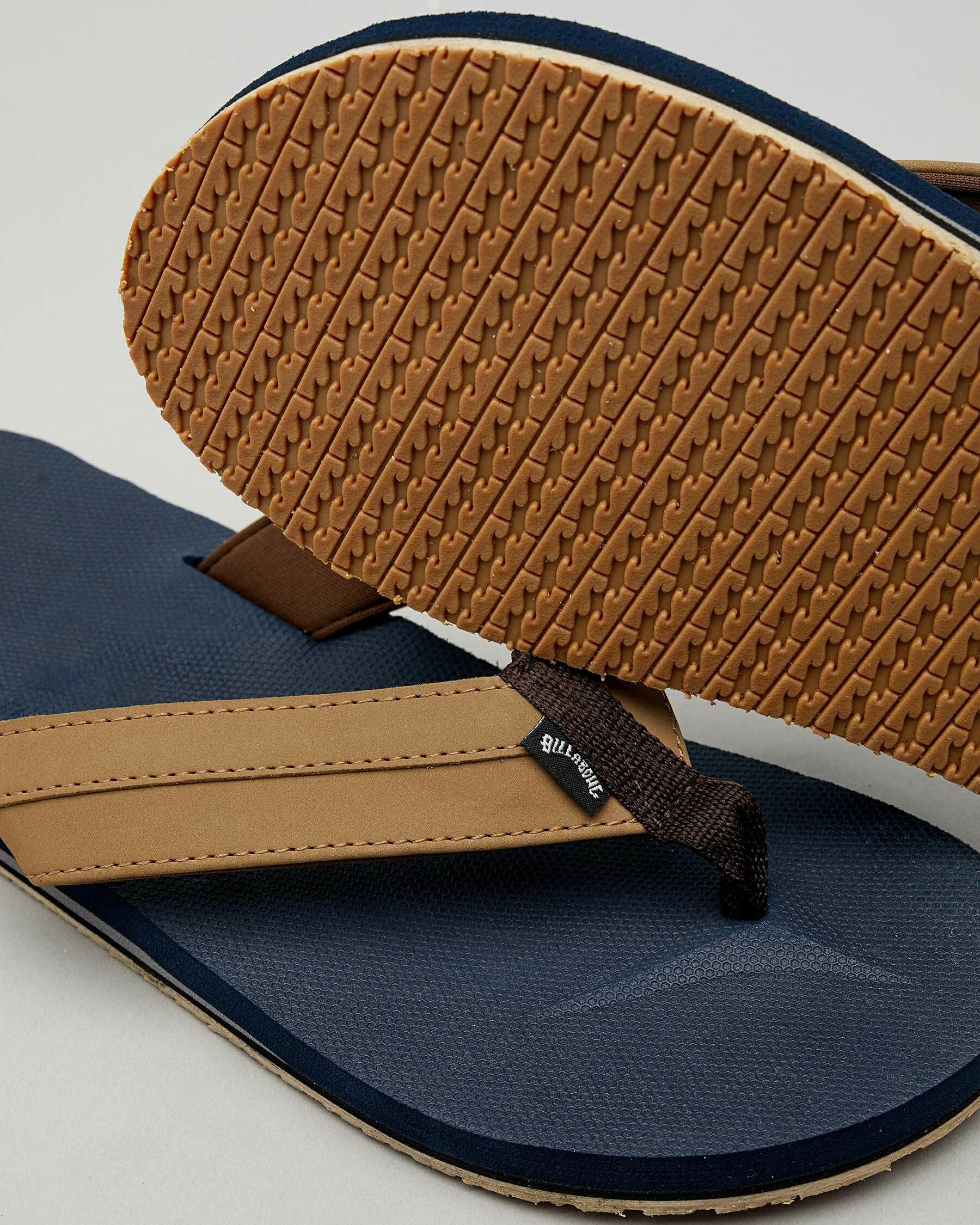 Shop Billabong Mens' All Day Impact Thongs In Navy - Fast Shipping ...