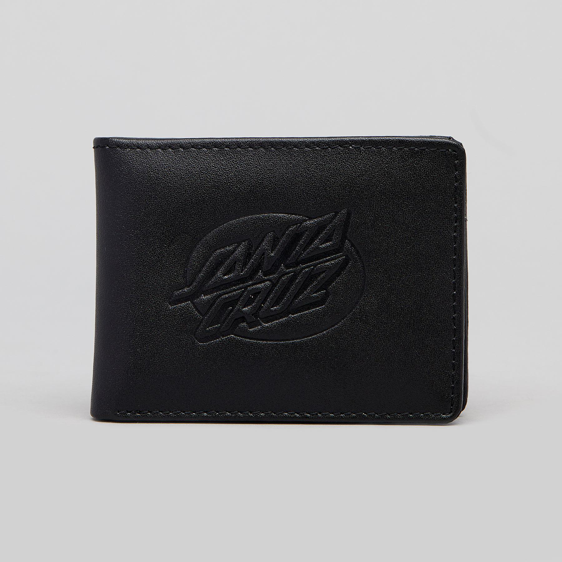 Shop Santa Cruz Oval Dot Leather Wallet In Black - Fast Shipping & Easy ...
