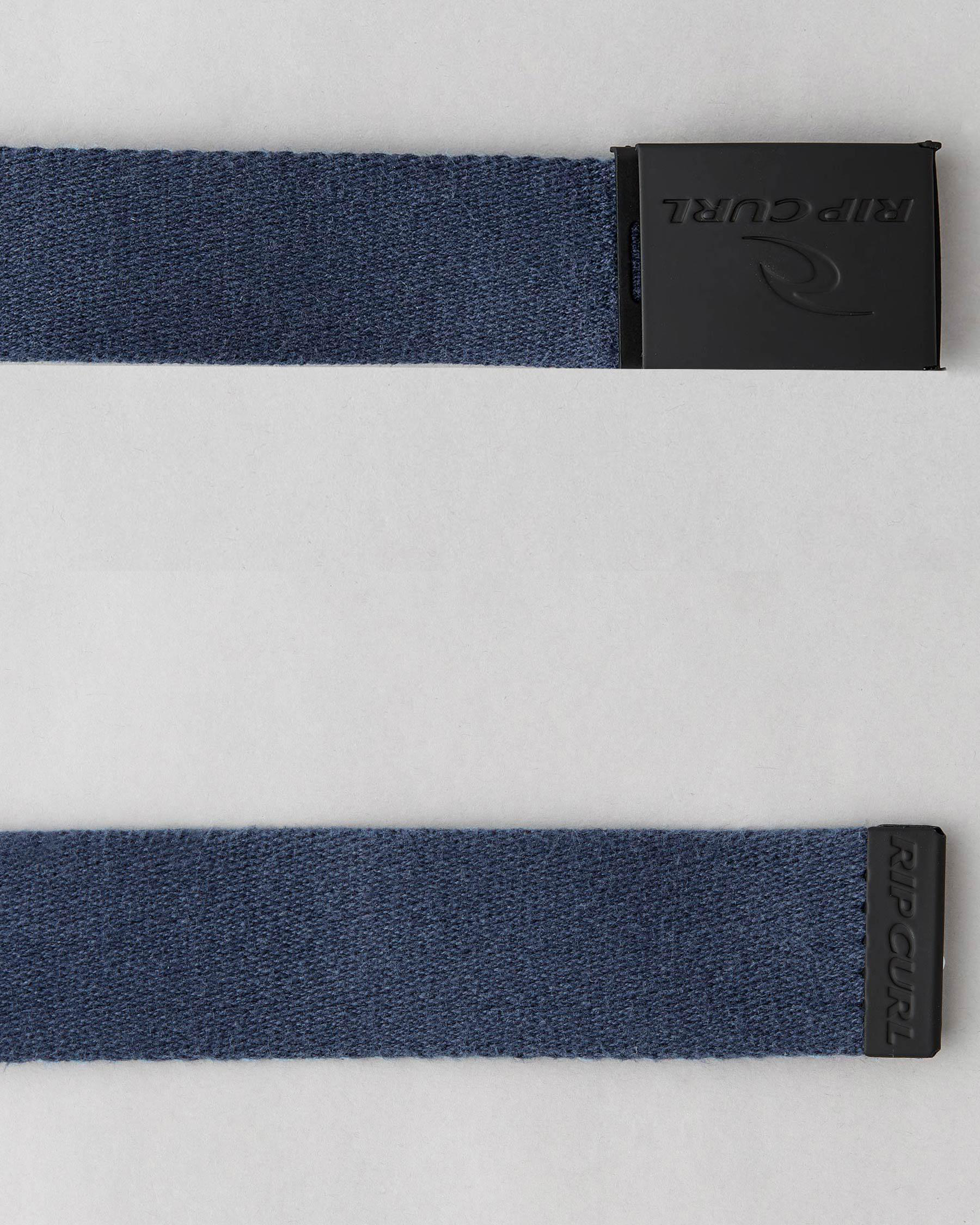 Shop Rip Curl Snap Revo Web Belt In Black/ Blue - Fast Shipping & Easy ...