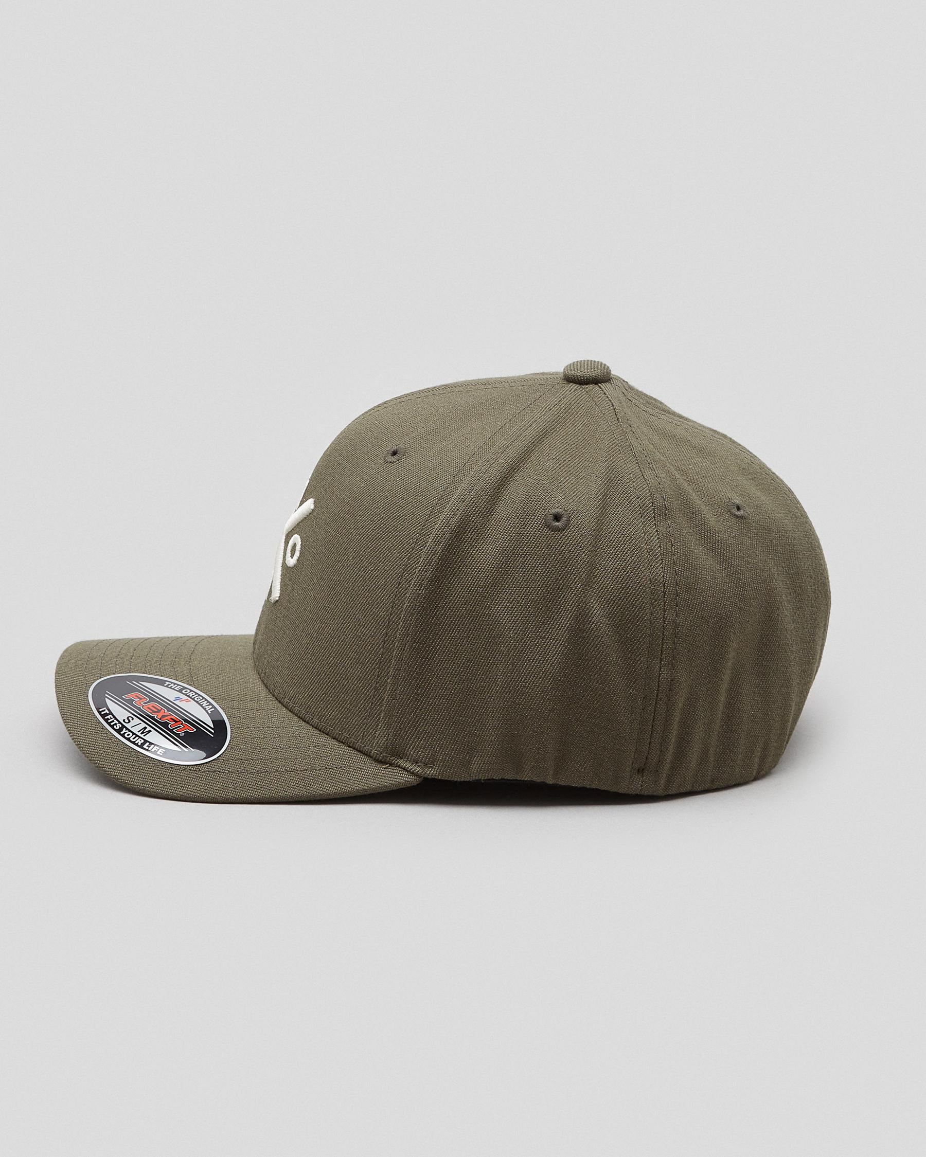 Shop Nixon Exchange Flexfit Cap In Olive/ Taupe - Fast Shipping & Easy ...