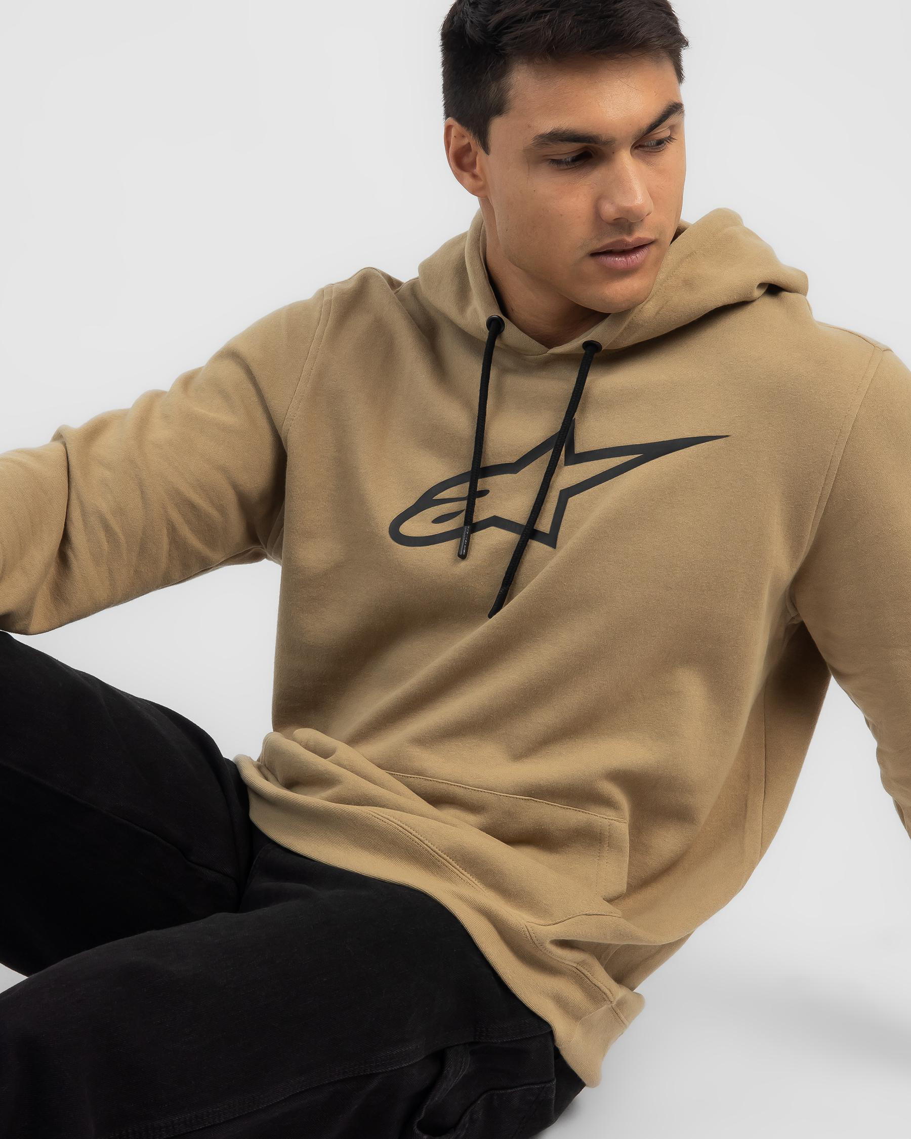 Shop Alpinestars Ageless V2 Hoodie In Sand/black - Fast Shipping & Easy ...