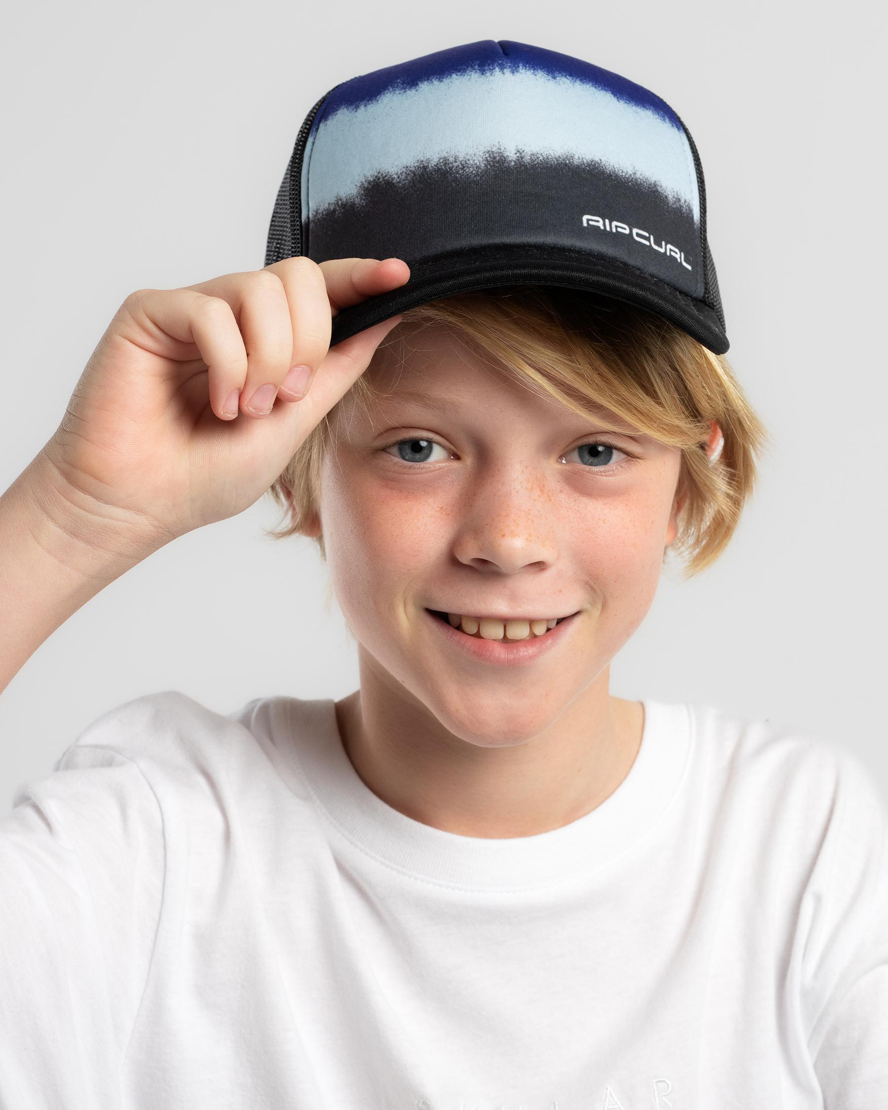 Shop Rip Curl Boys' Weekender Trucker Cap In Wild Berry - Fast Shipping ...