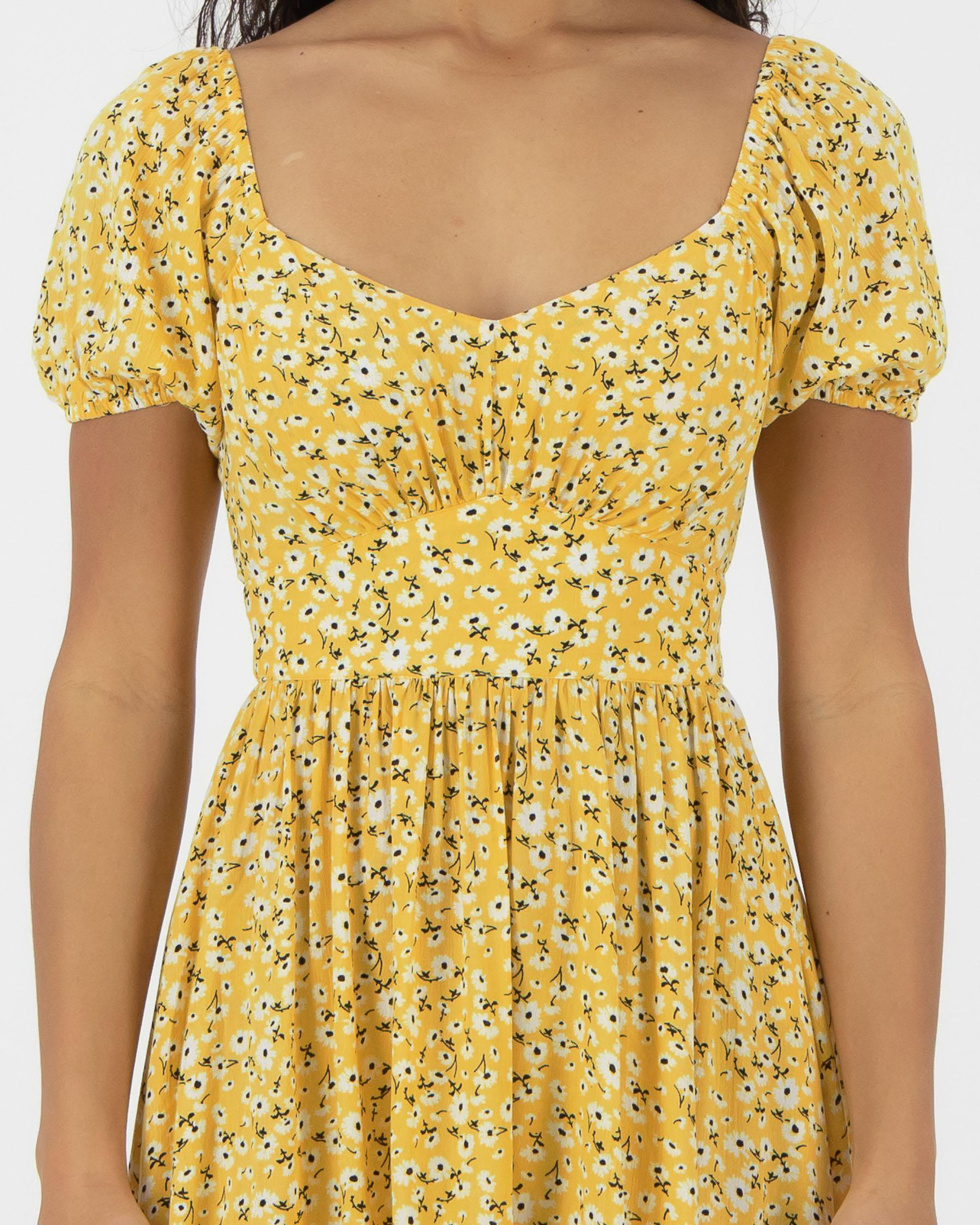 Shop Mooloola Tristy Dress In Yellow/black - Fast Shipping & Easy ...