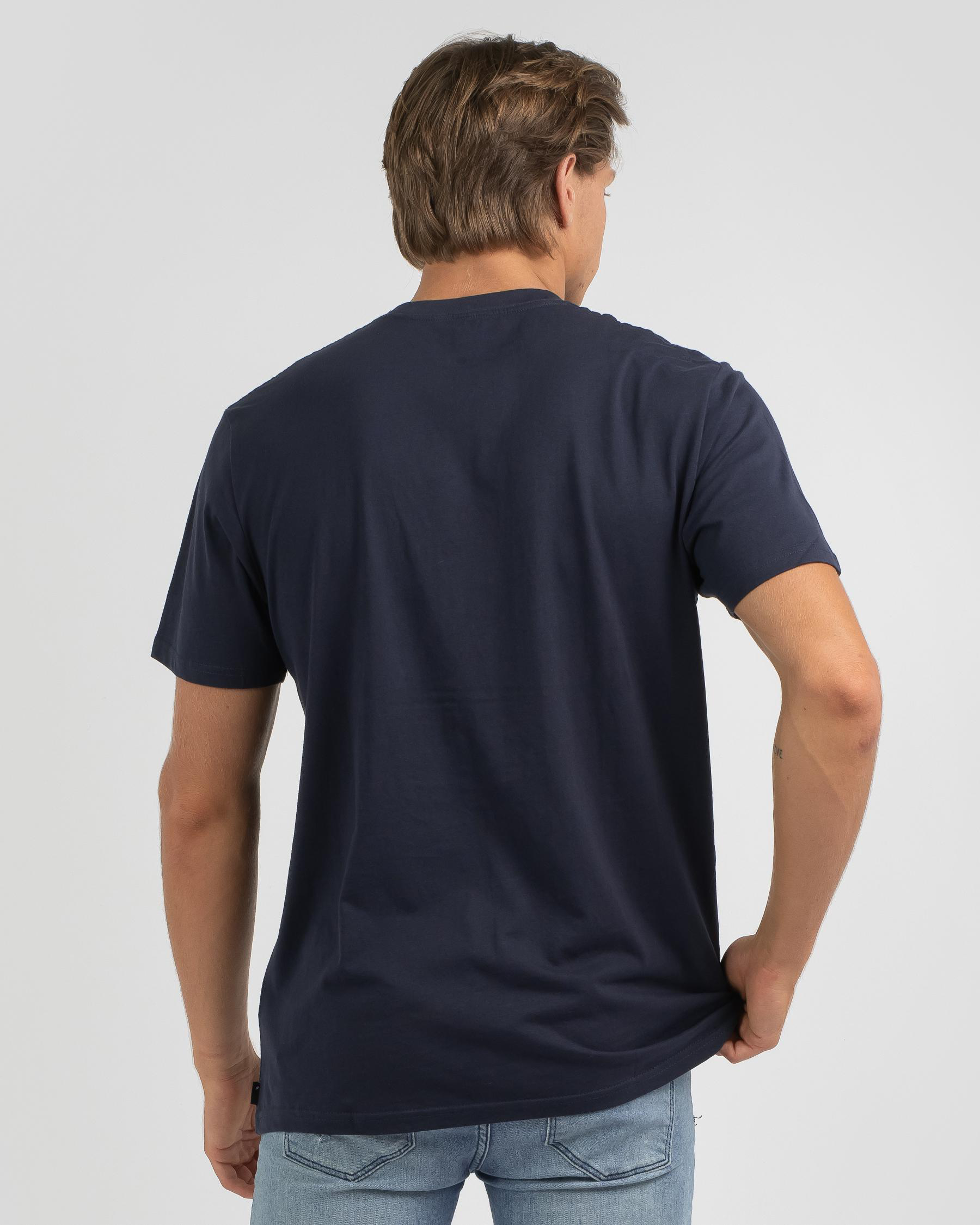 Shop Rip Curl Cyclone T-Shirt In Navy - Fast Shipping & Easy Returns ...