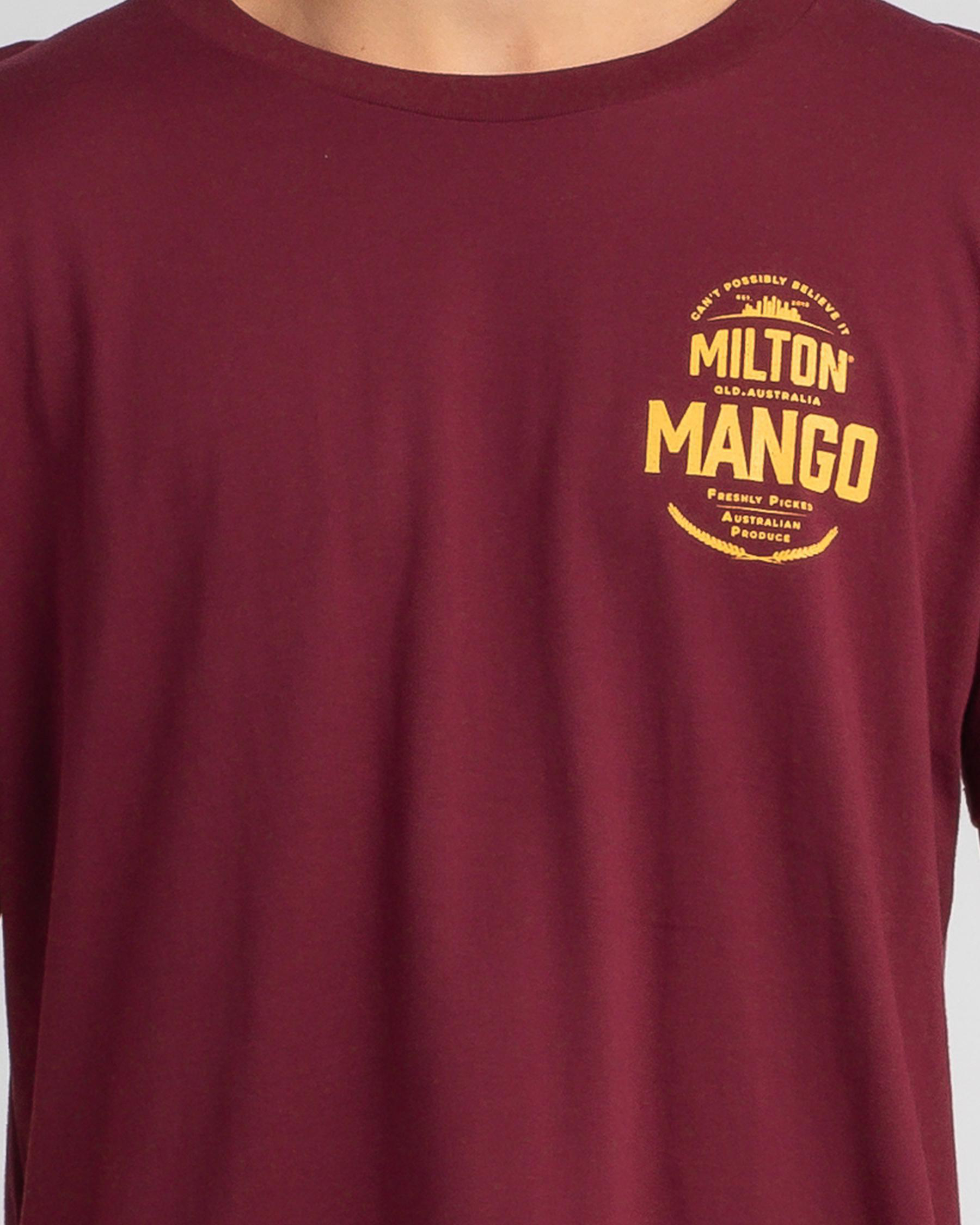 Shop Milton Mango The Paddo T-Shirt In Merlo - Fast Shipping & Easy ...