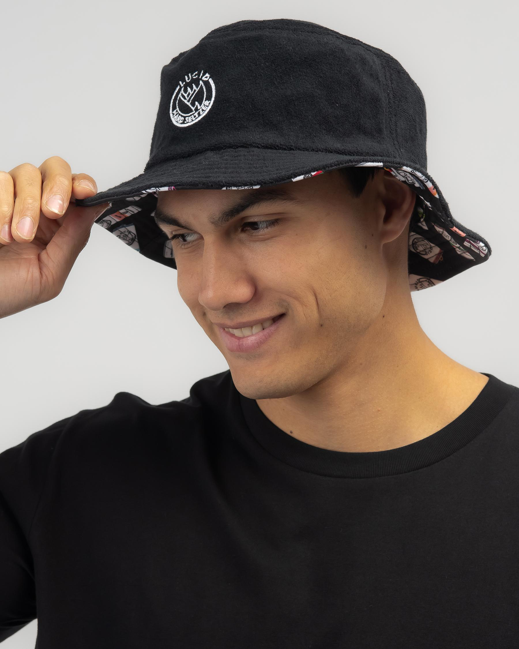Shop Lucid Seltzer Bucket Hat In Black - Fast Shipping & Easy Returns ...