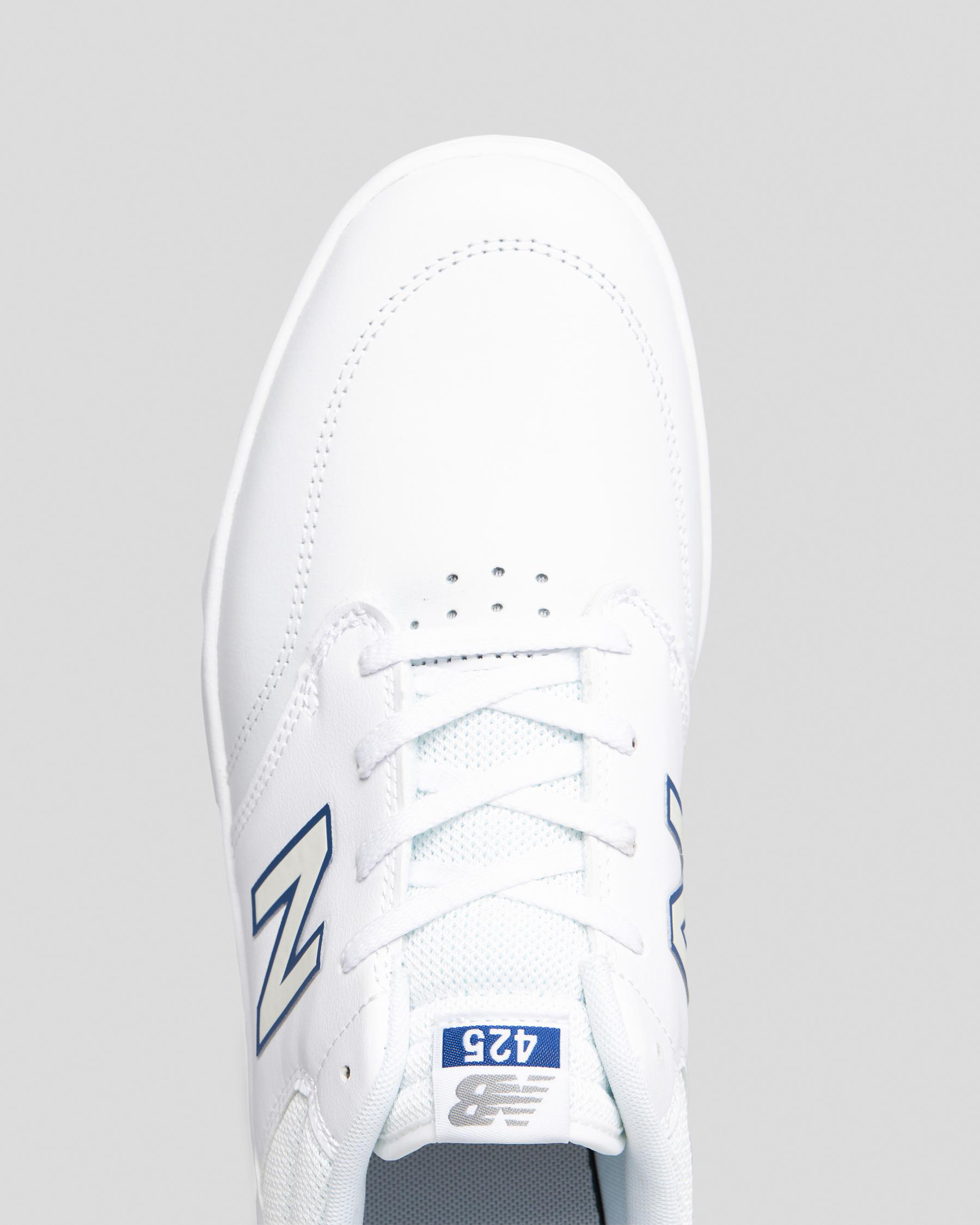 Shop New Balance Nb 425 Shoes In White/royal - Fast Shipping & Easy ...