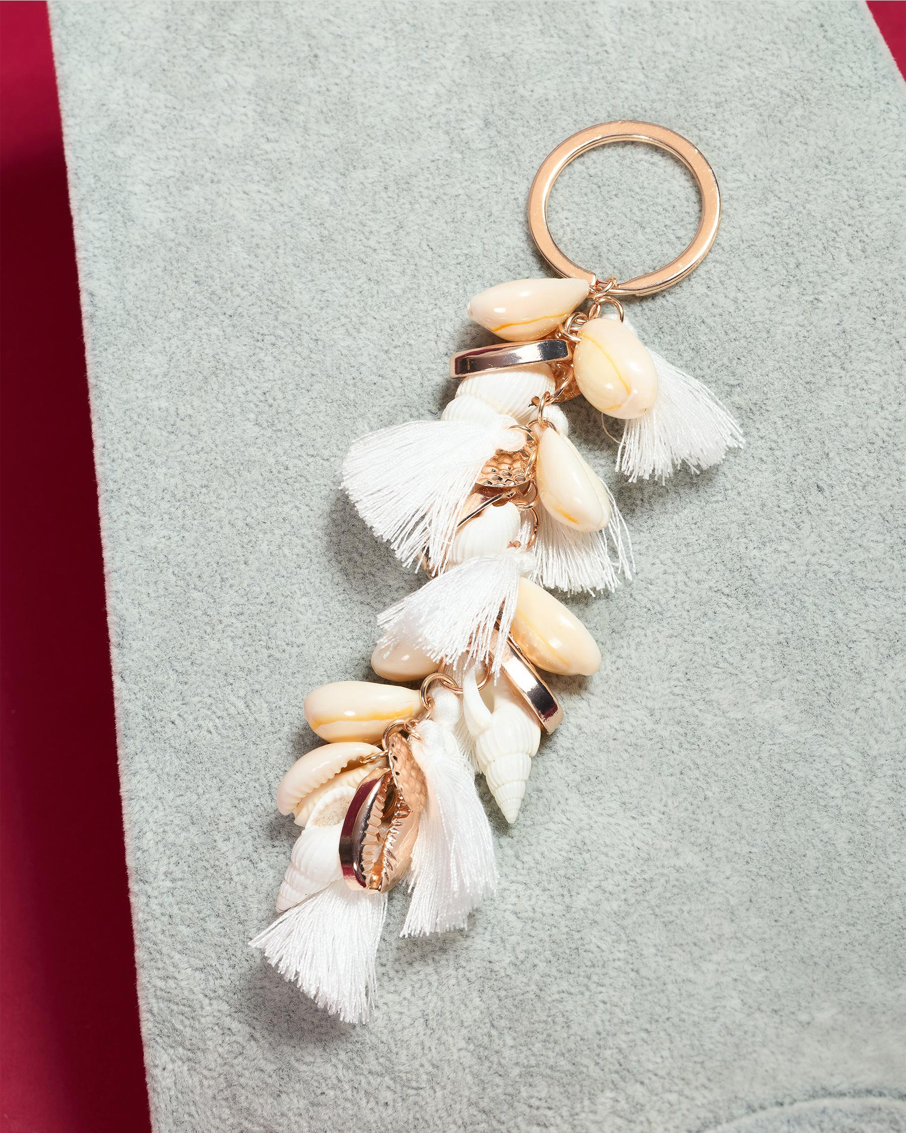 Shop Karyn In LA Sunny Keyring In Rose Gold/white - Fast Shipping ...