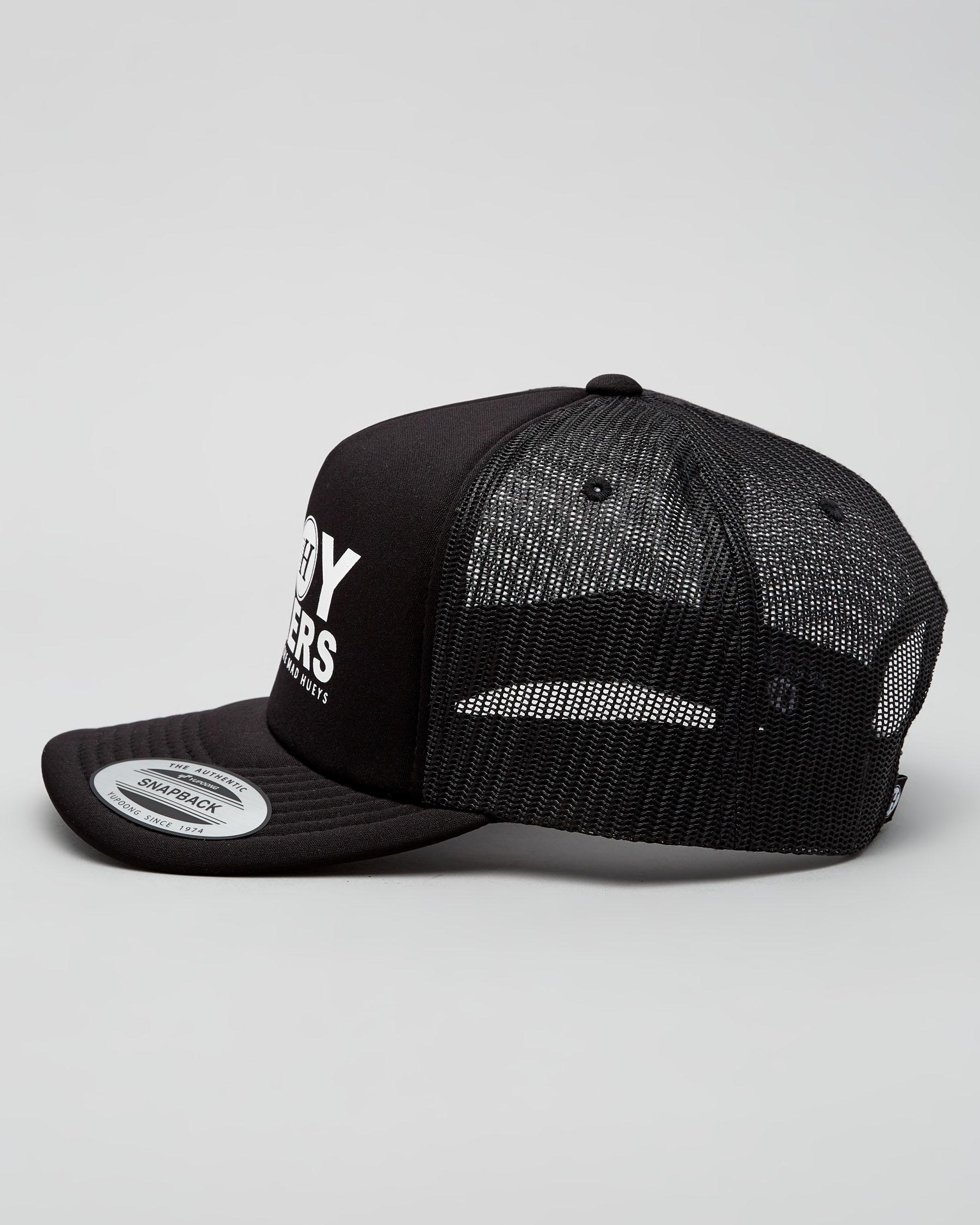 Shop The Mad Hueys Ahoy F*ckers II Trucker Cap In Black - Fast Shipping ...