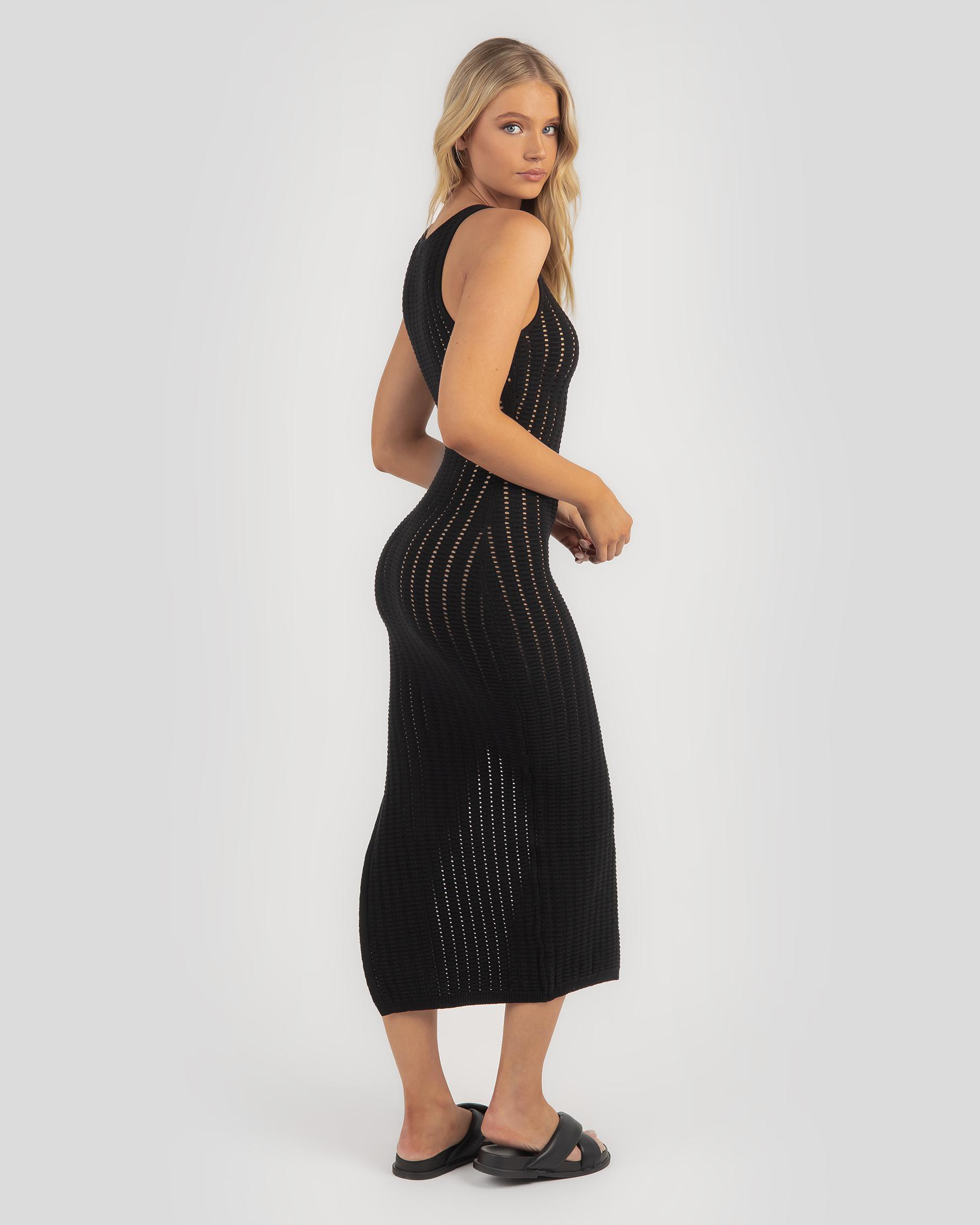 Shop Style State Valerosa Midi Dress In Black - Fast Shipping & Easy ...